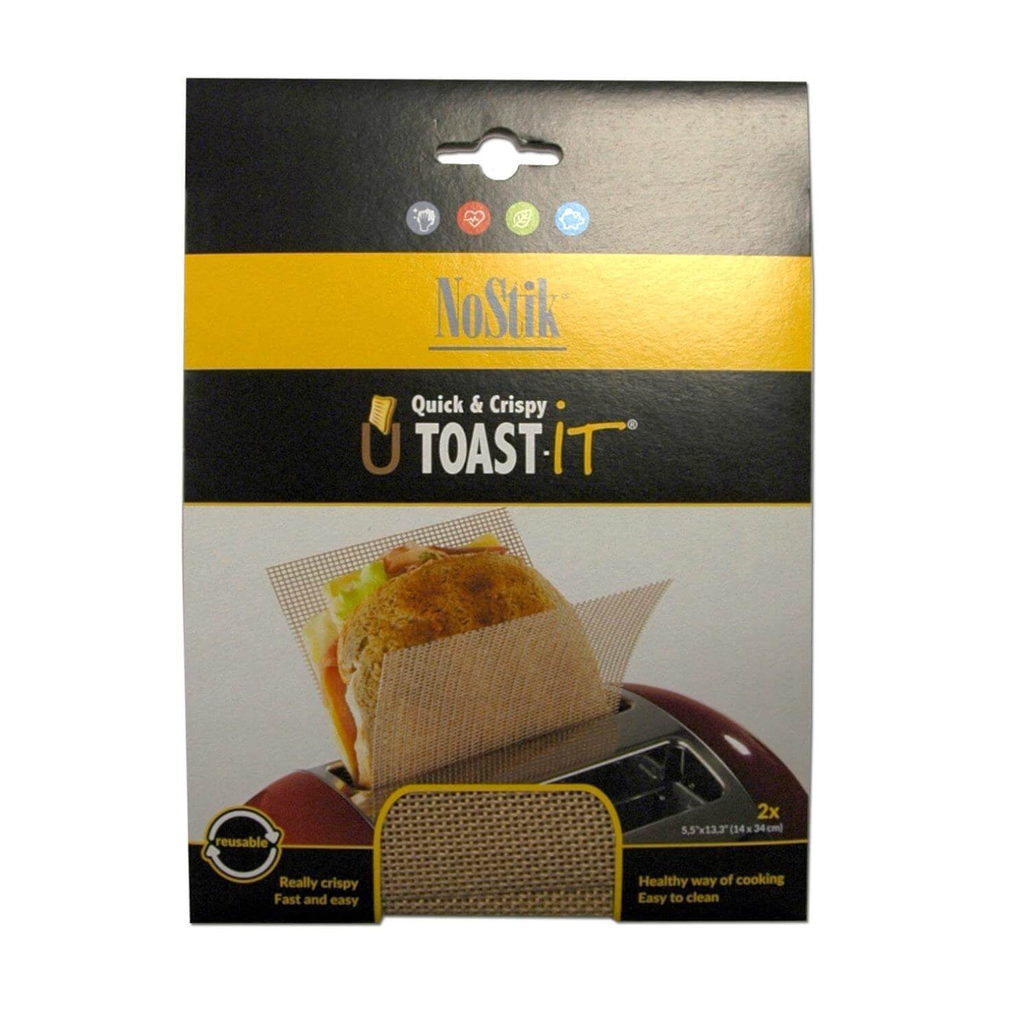 Buy NoStik | Reusable U Toast IT Pack of 2 - Black – Potters Cookshop