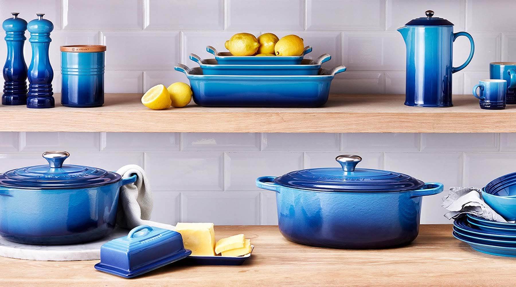 Le Creuset | Azure Blue Collection – Potters Cookshop