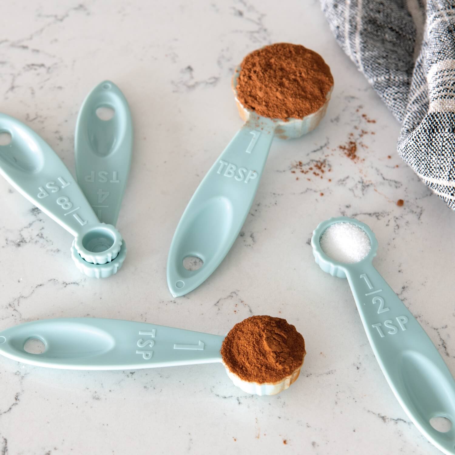 Buy Nordic Ware | Bundt Set of 5 Measuring Spoons - Sea Glass – Potters Cookshop