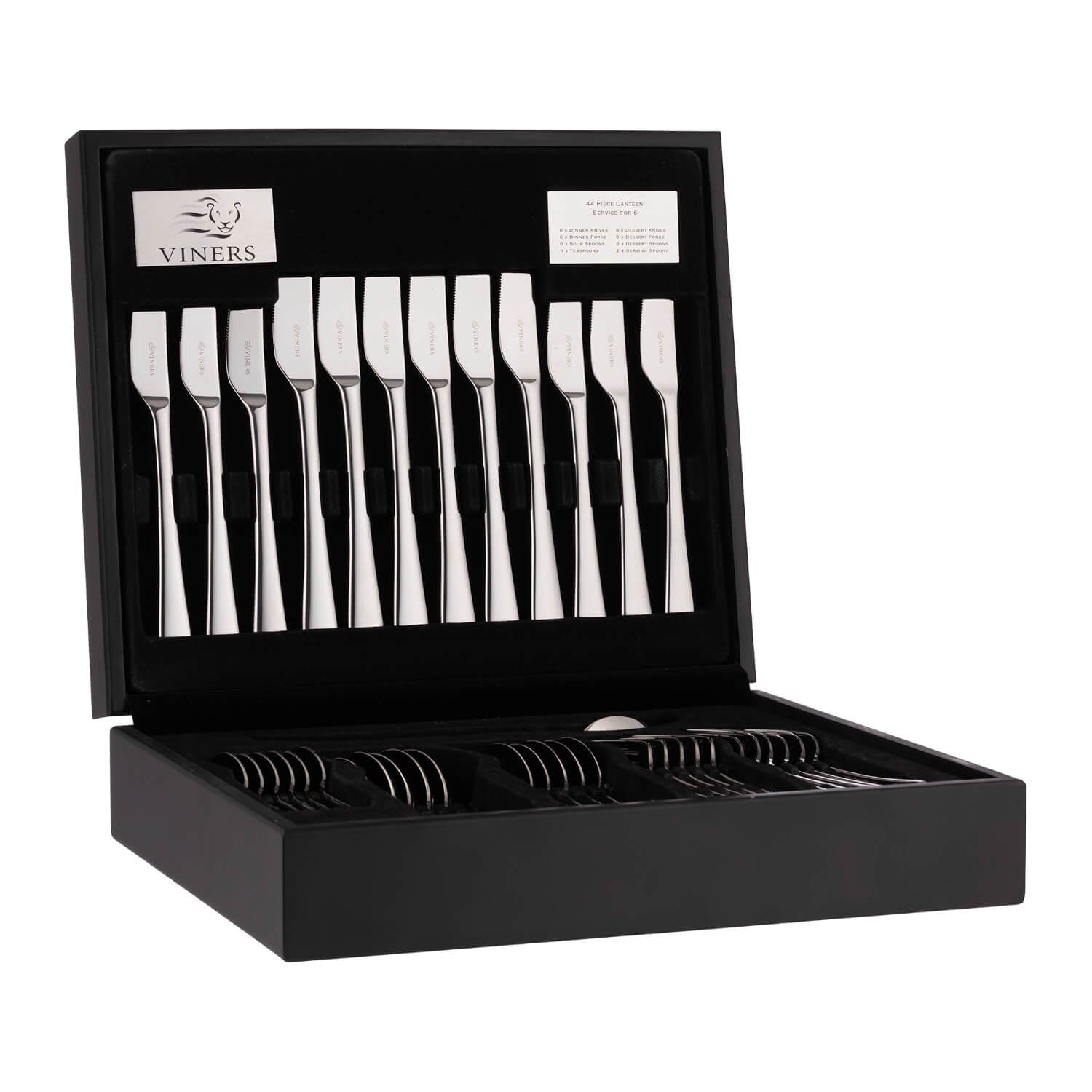 Buy Viners | Darwin 18|10 44-Piece Wooden Canteen Cutlery Set – Potters ...