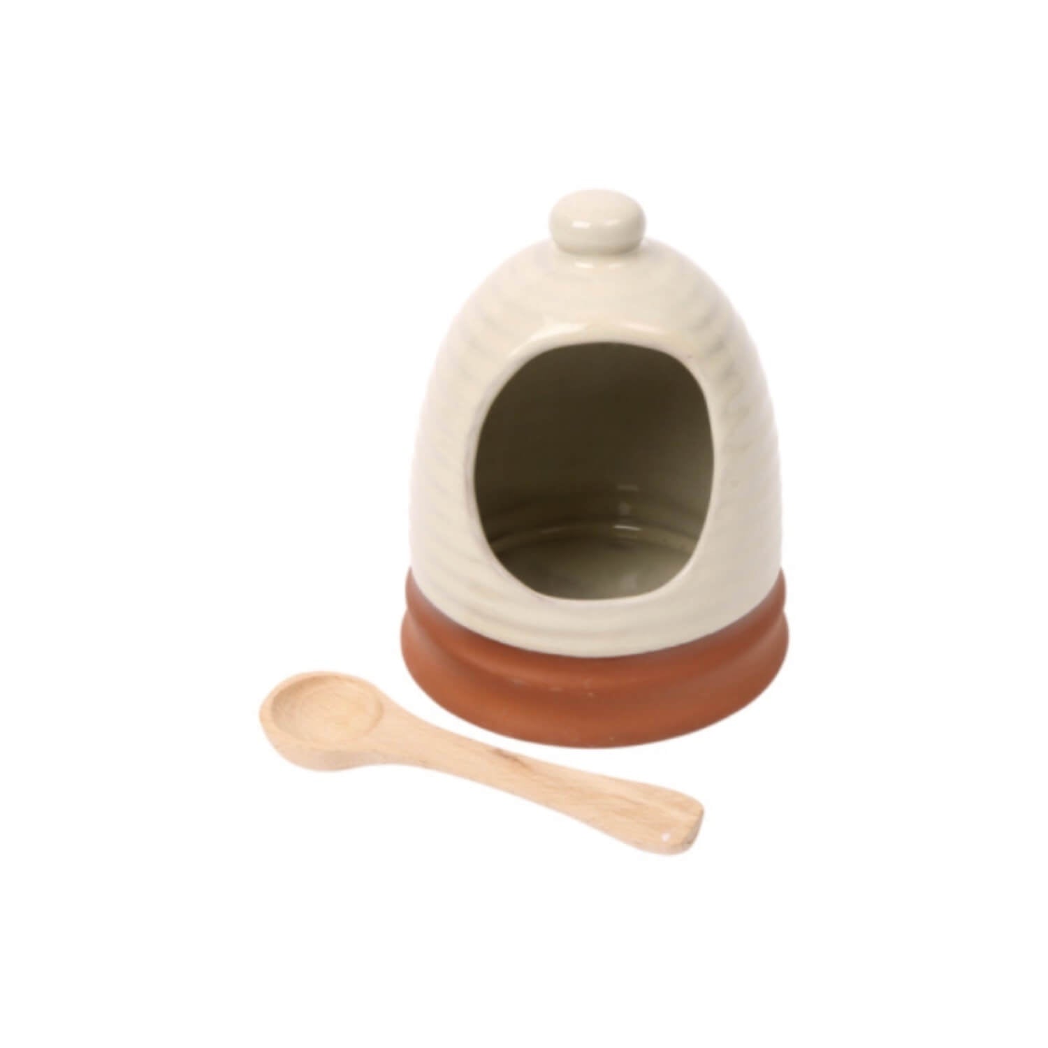 Buy Porto Terracotta | Ribbed Salt Pig - Stone – Potters Cookshop