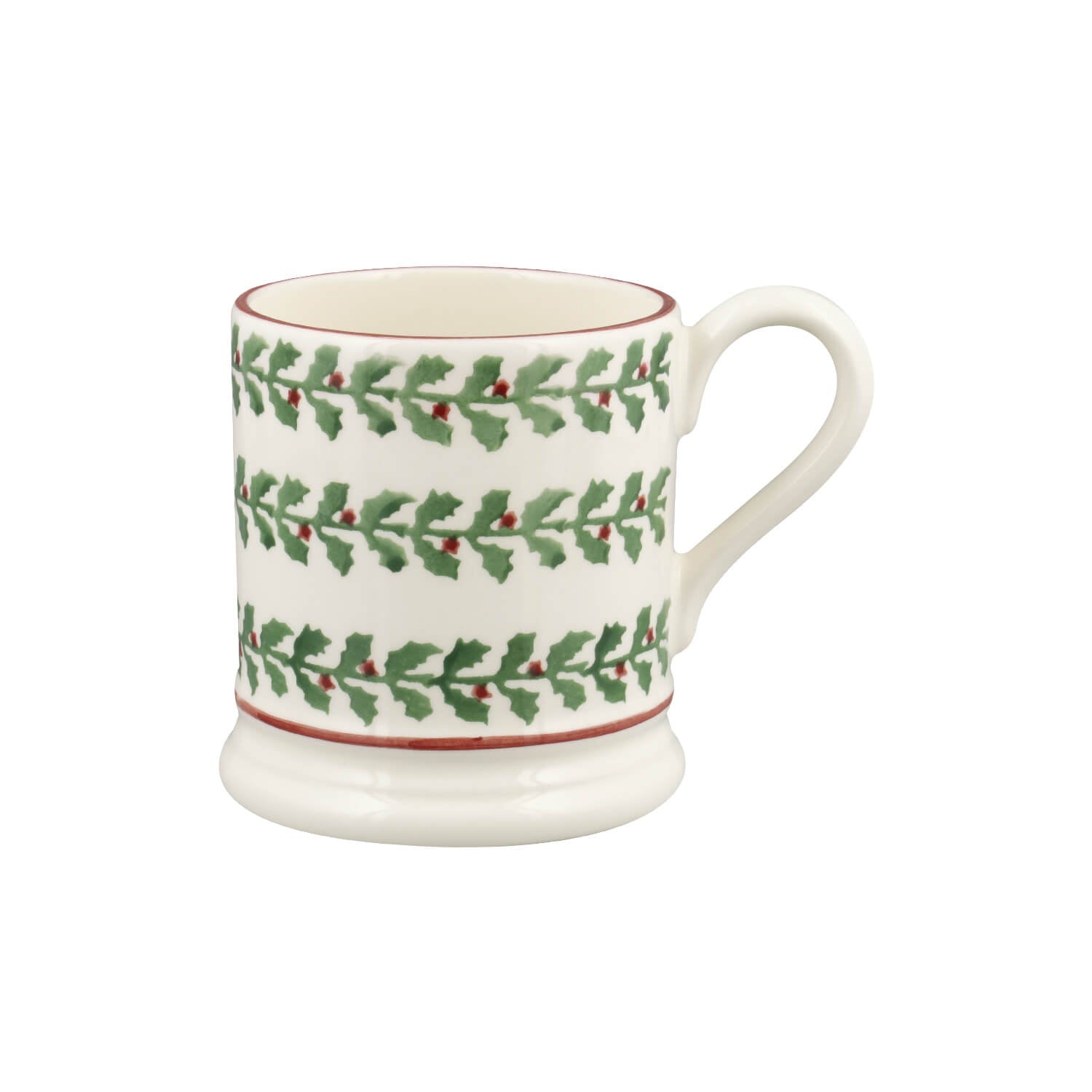 Buy Emma Bridgewater | Festive Half Pint Mug - Tiny Holly – Potters ...