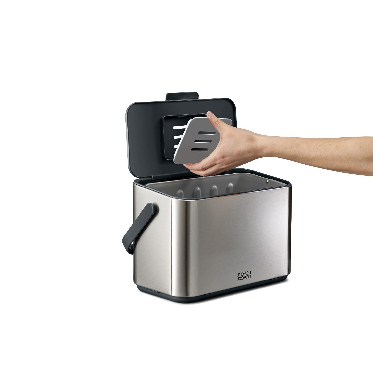 Buy Joseph Joseph | Collect 4-Litre Food Waste Caddy - Stainless Steel ...