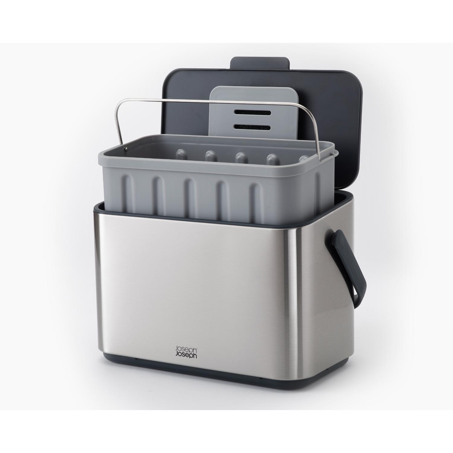 Buy Joseph Joseph | Collect 4-Litre Food Waste Caddy - Stainless Steel ...