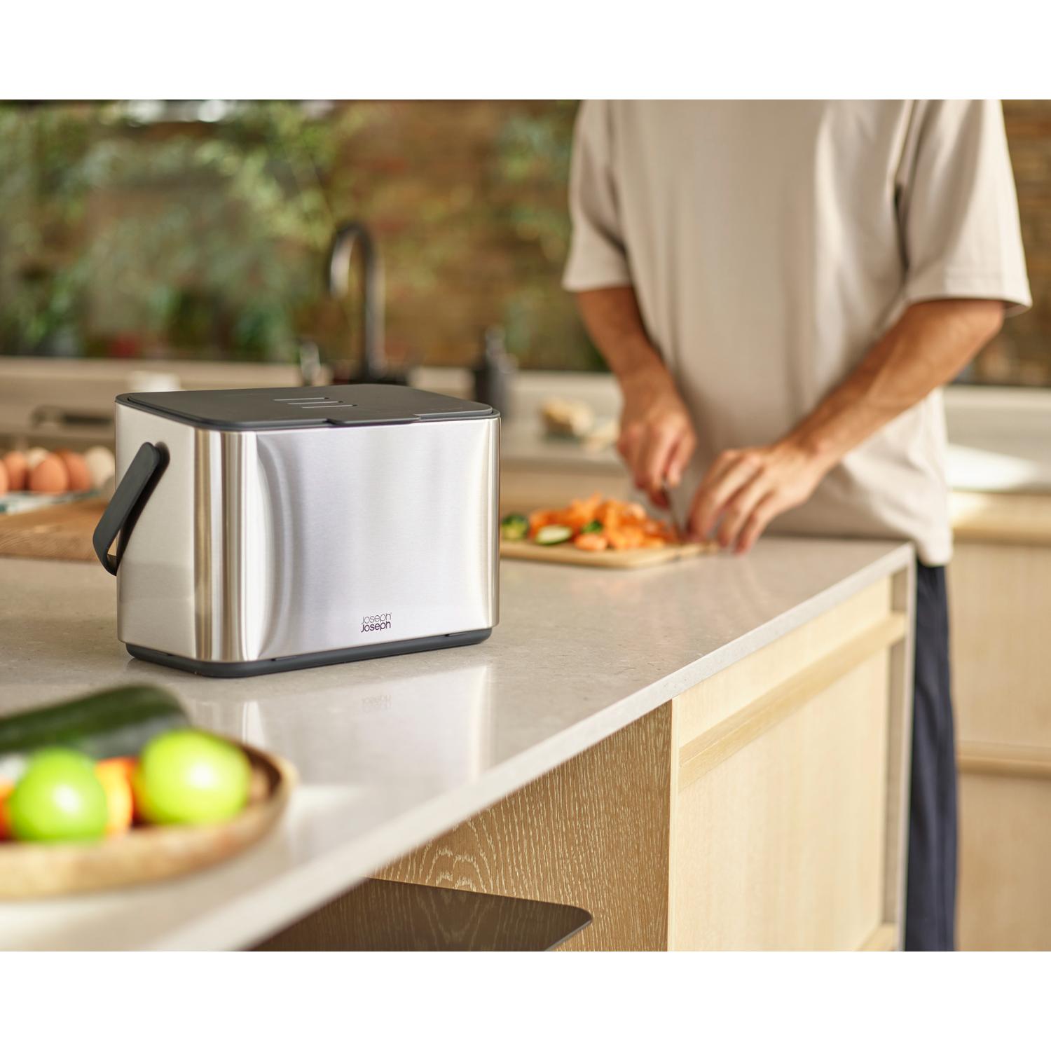 Buy Joseph Joseph | Collect 4-Litre Food Waste Caddy - Stainless Steel ...