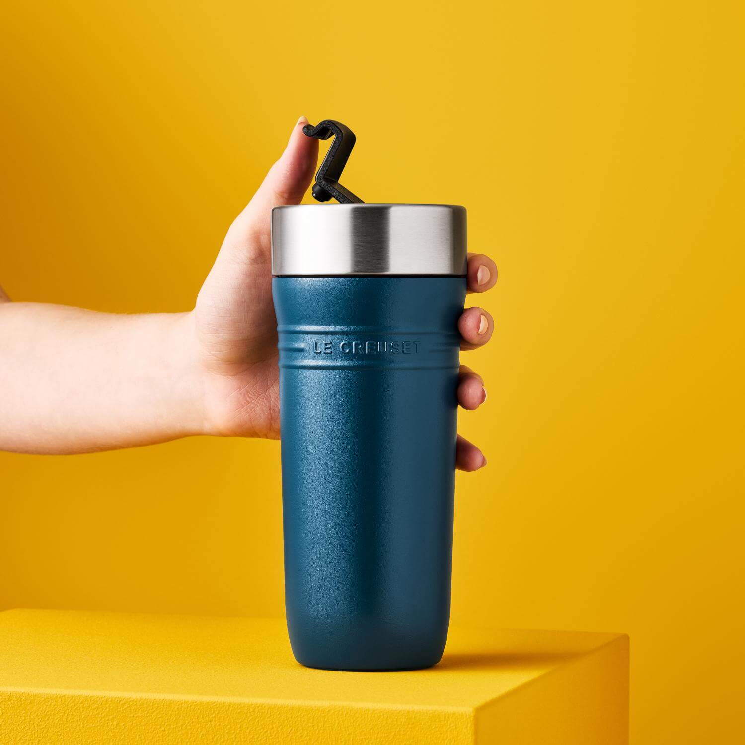 Buy Le Creuset | 'On The Go' 350ml Insulated Travel Mug - Deep Teal – Potters Cookshop