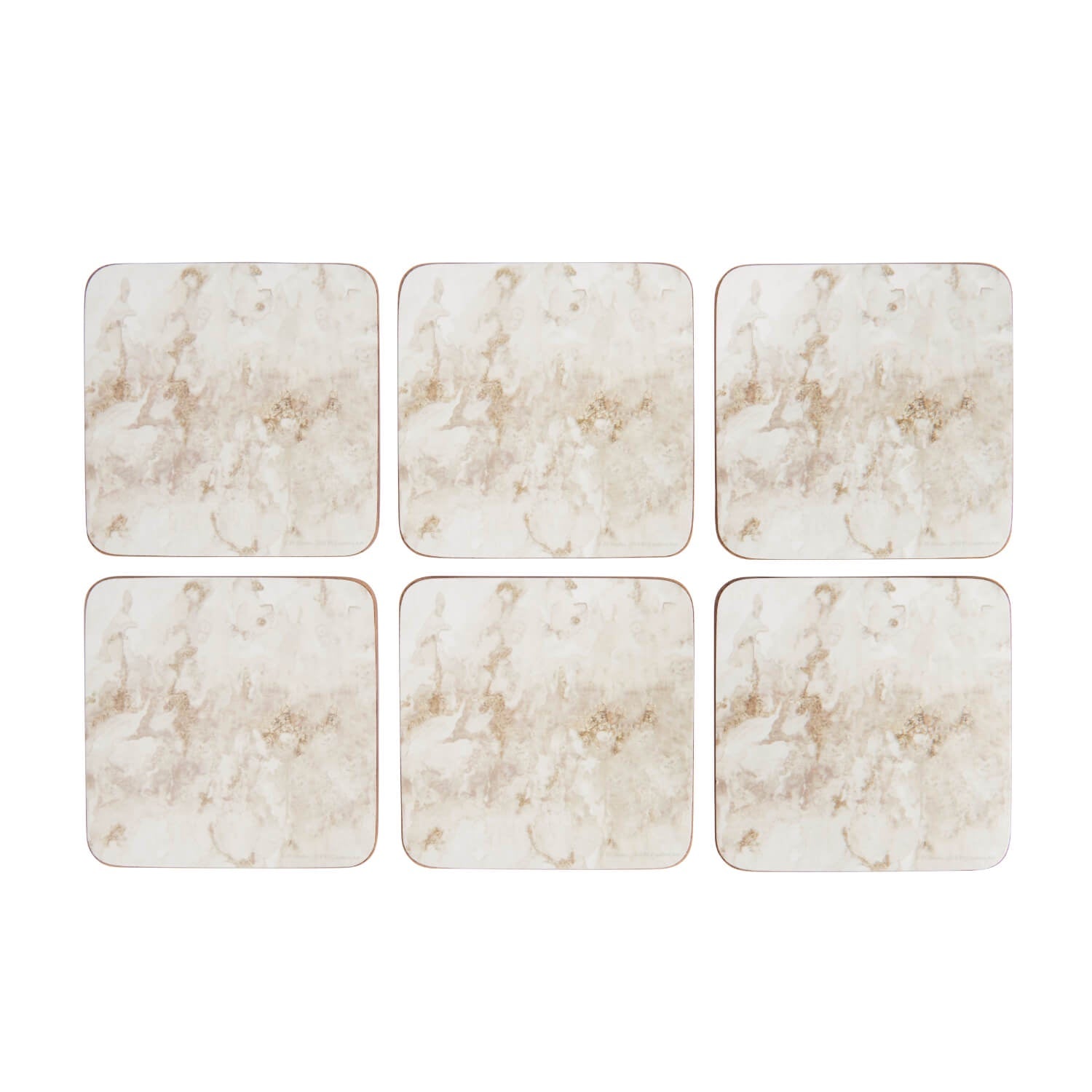 Buy Creative Tops | Set Of 6 Premium Coasters - Grey Marble – Potters ...