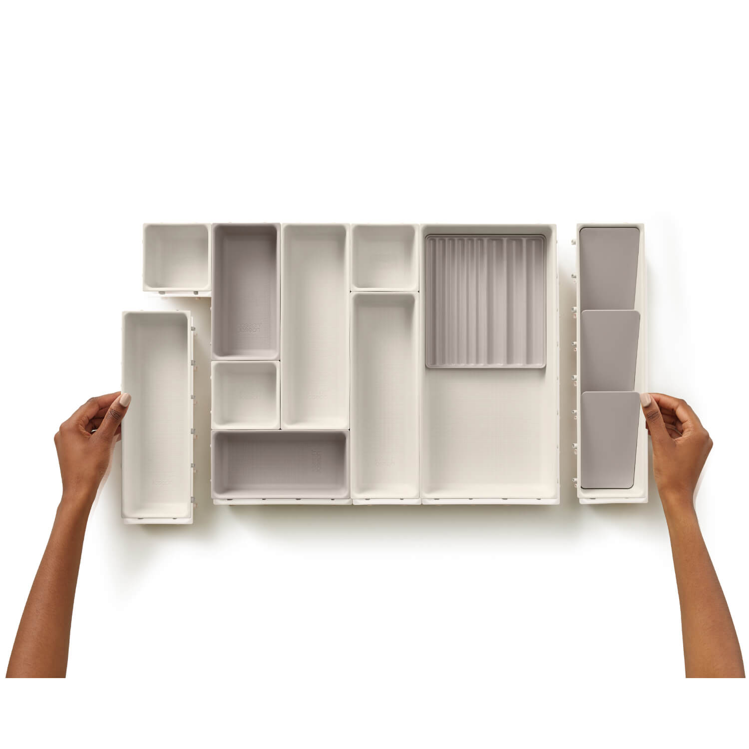 Buy Joseph Joseph | Viva 12-Piece Make-Up Drawer Organiser Set - Shell ...