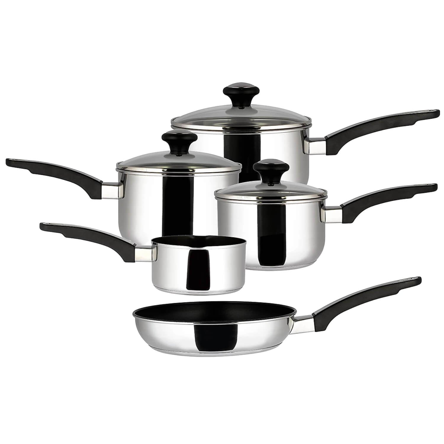 Buy Prestige | Everyday Stainless Steel 5-Piece Cookware Set – Potters ...