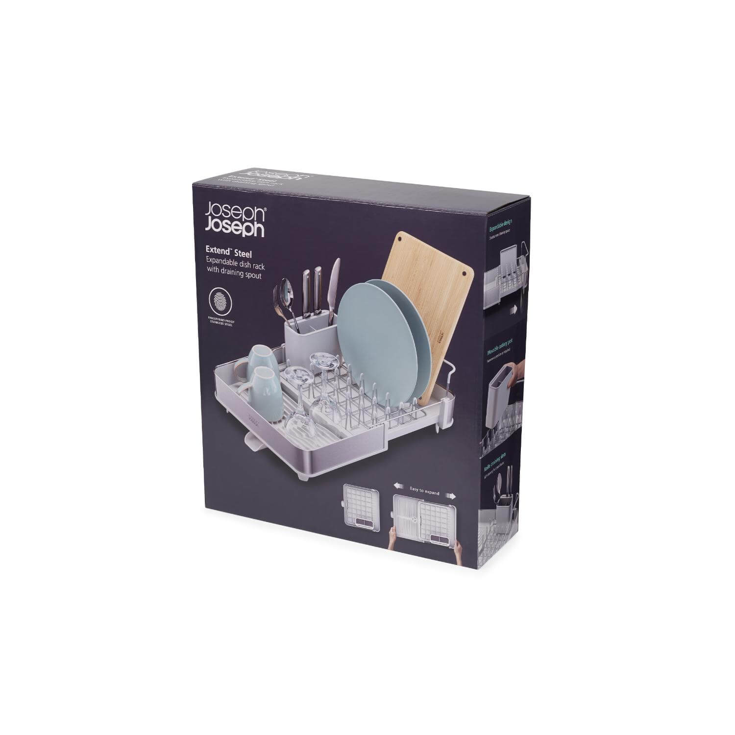 Buy Joseph Joseph | Extend Steel Expandable Dish Rack - Light Stone ...