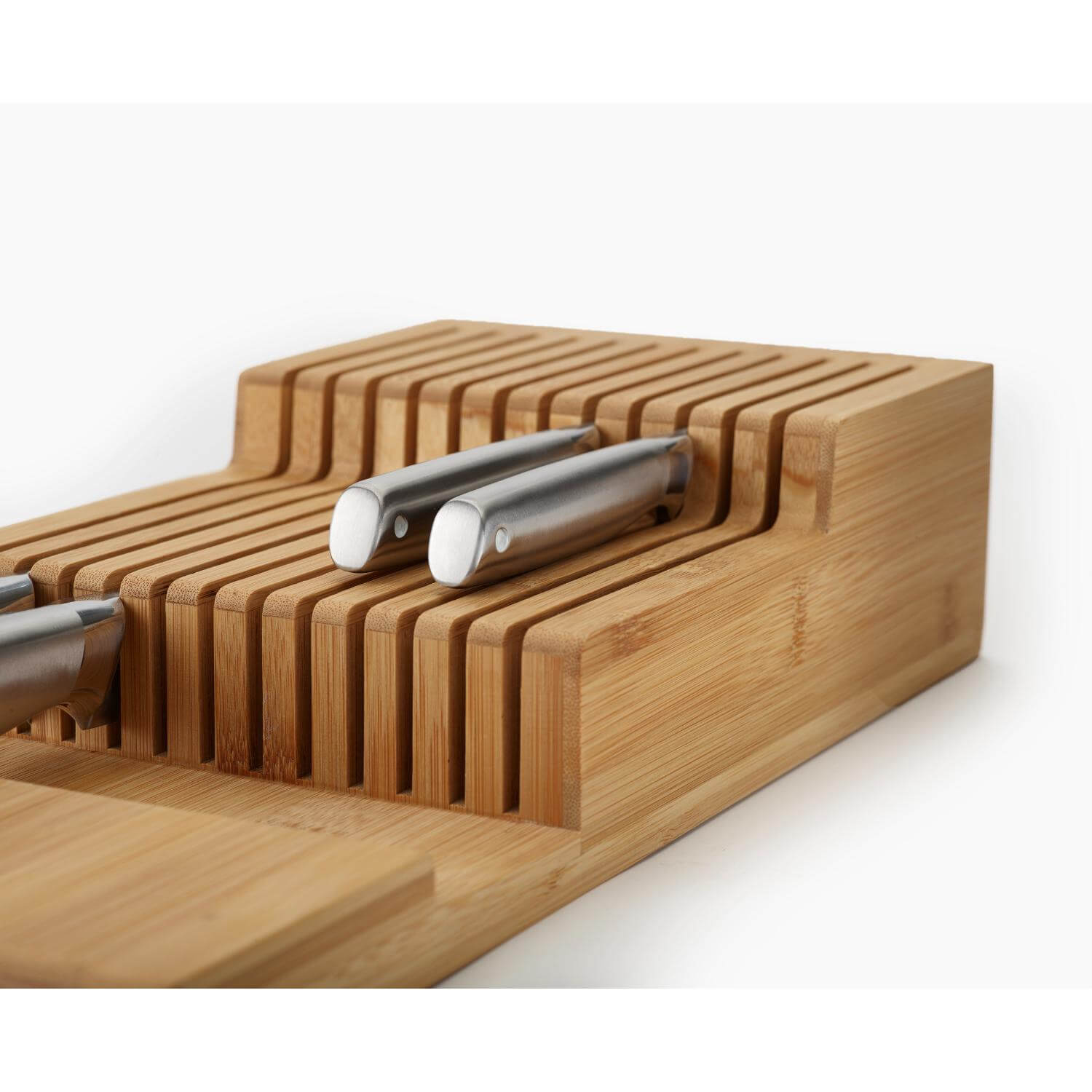 Buy Joseph Joseph | DrawerStore Large Bamboo 2-Tier Knife Organiser – Potters Cookshop