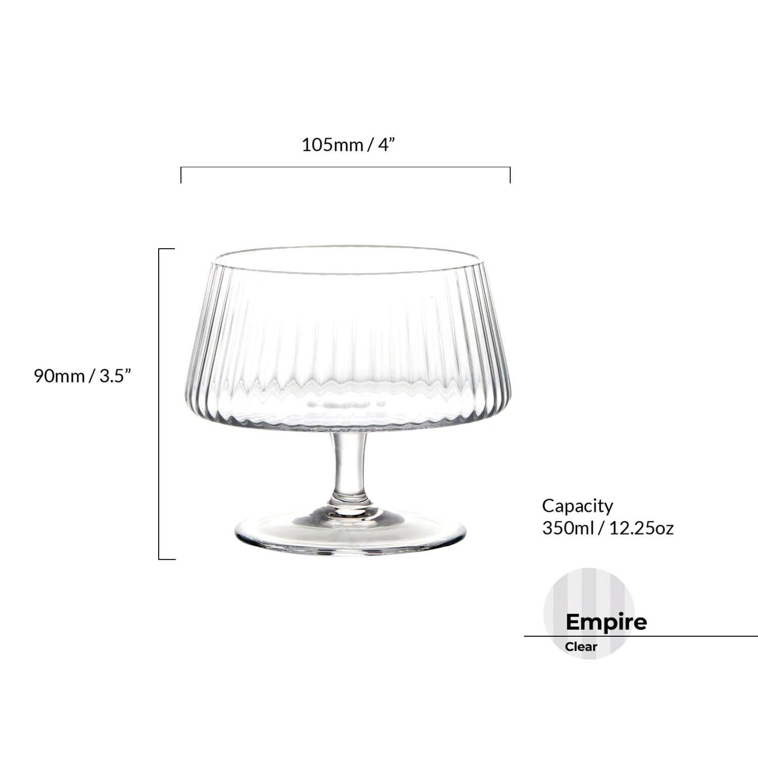 Buy Anton Studio Designs | 4-Piece Glass Trifle Bowls - Empire ...