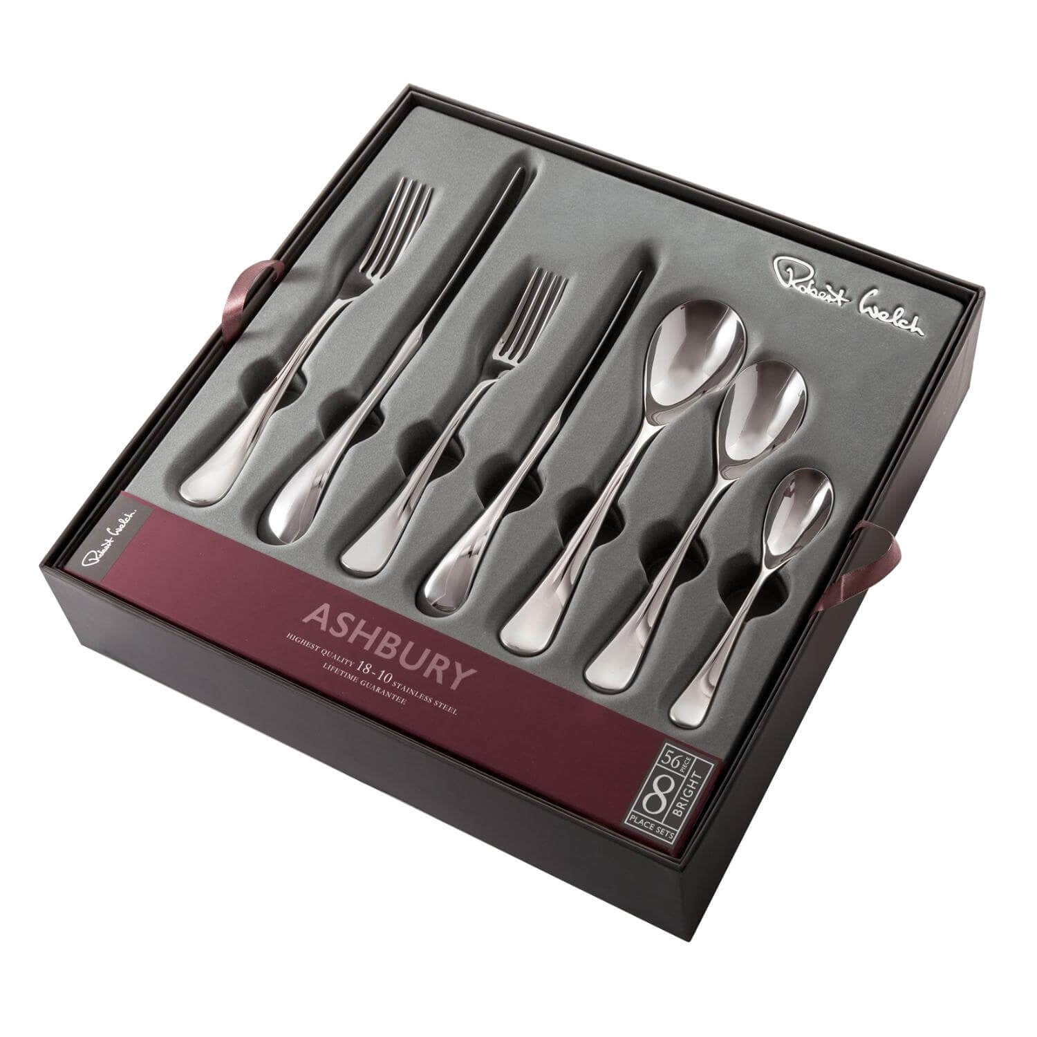 Buy Robert Welch | Ashbury Bright 56 Piece Cutlery Set – Potters Cookshop