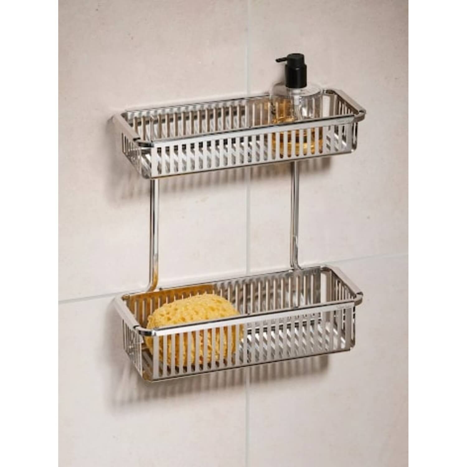 Buy Robert Welch | Burford 18.10 Stainless Steel Shower Double Basket ...