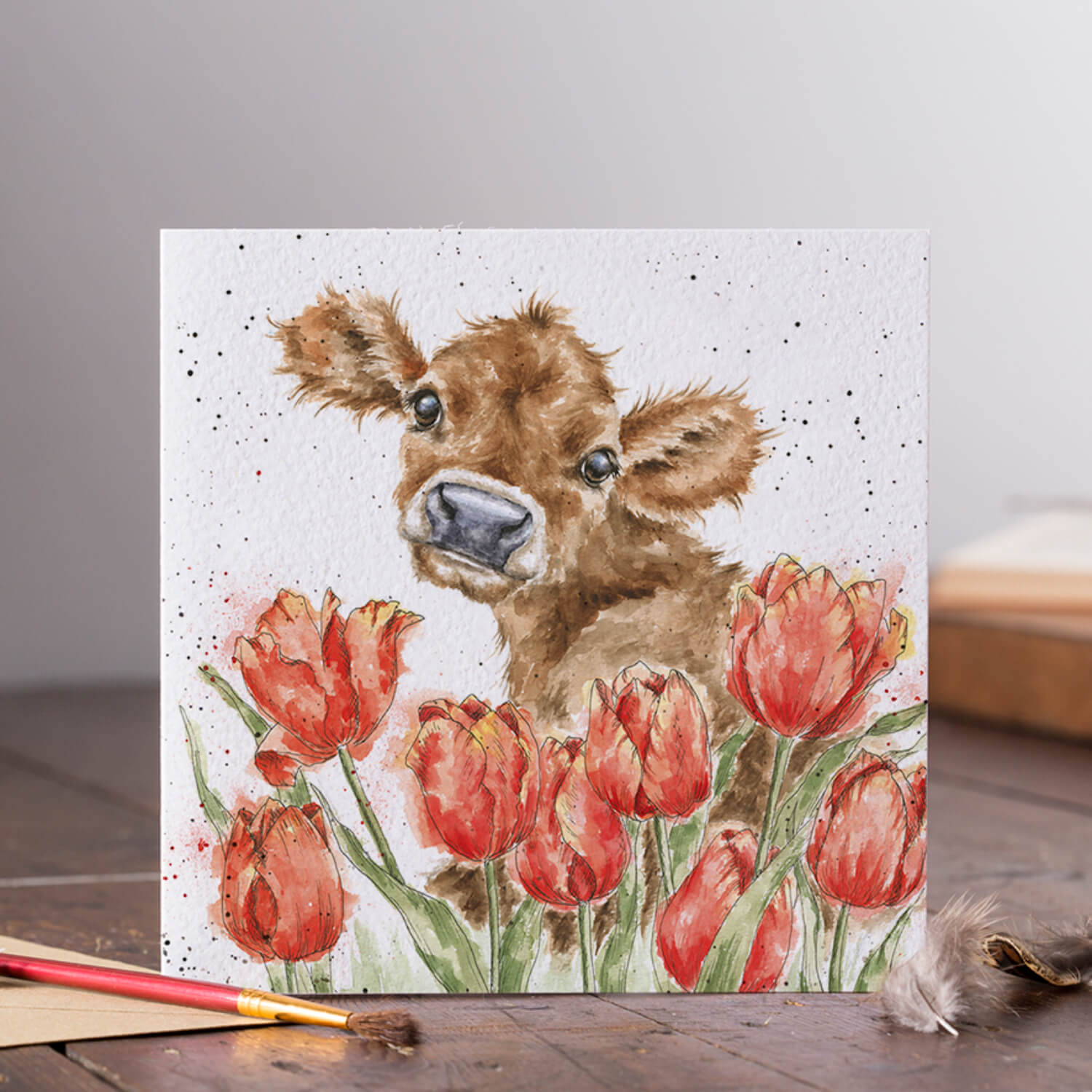 Buy Wrendale | Designs By Hannah Dale Card - Bessie - Cow – Potters ...