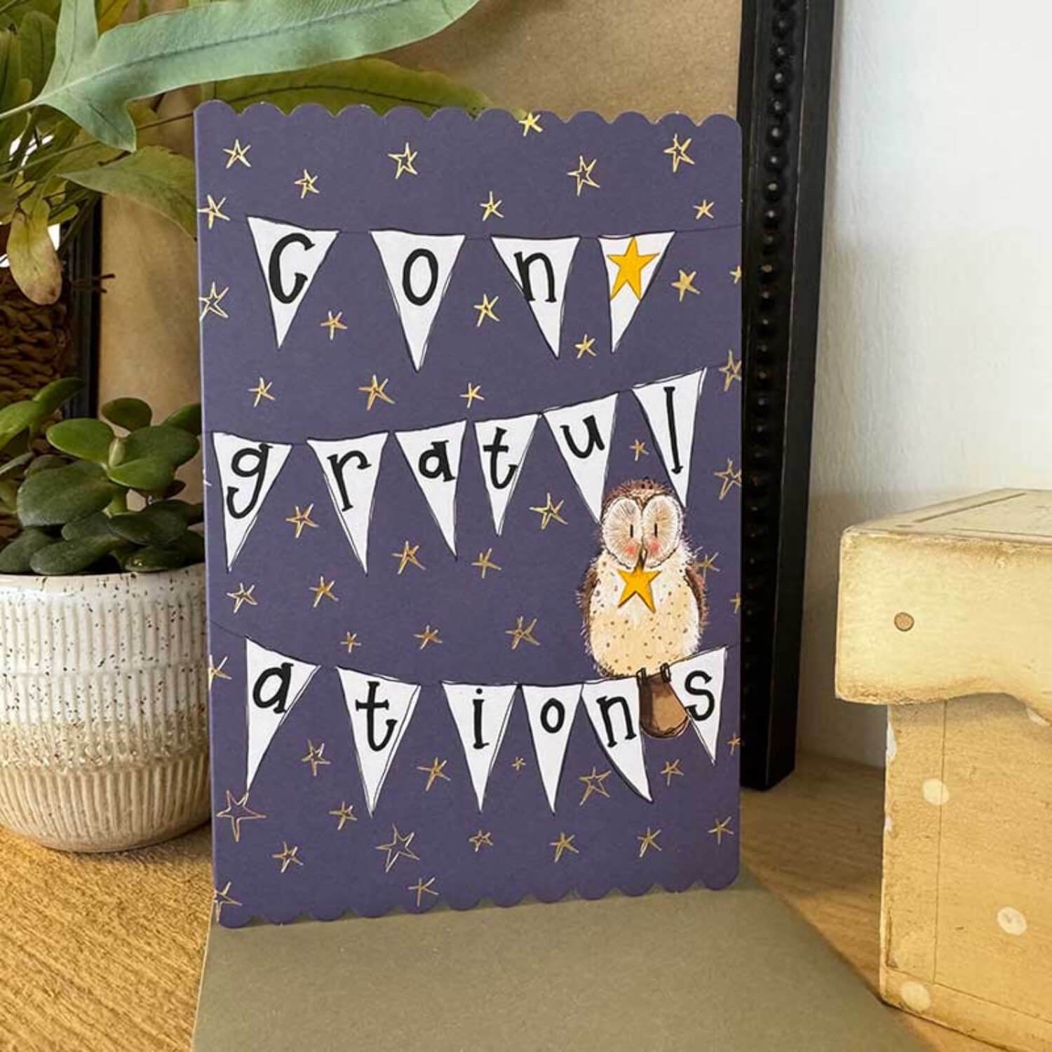 Buy Alex Clark | Doodles Card - Congratulations- Owl – Potters Cookshop