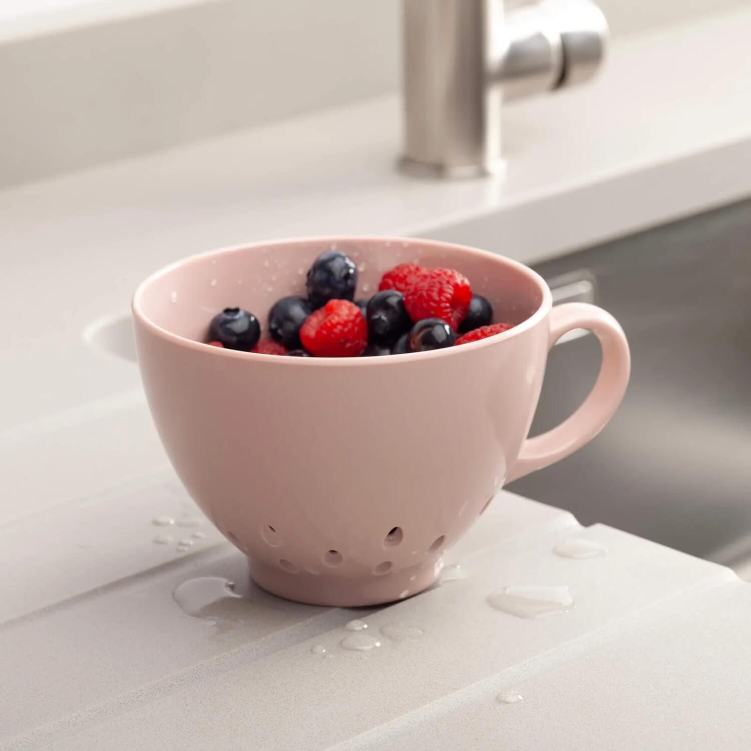 Buy Zeal | Berry 10cm Melamine Colander with Handle - Rose Pink ...