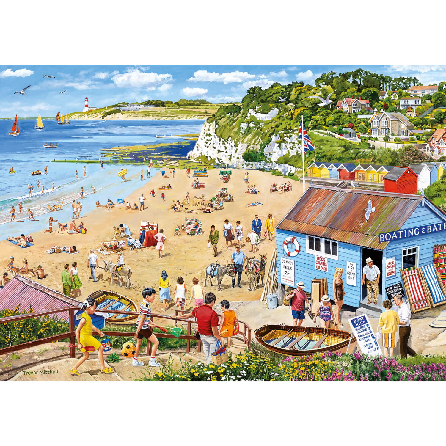 Buy Gibsons | Puzzle 4 x 500 Piece - Wish You Were Here – Potters Cookshop