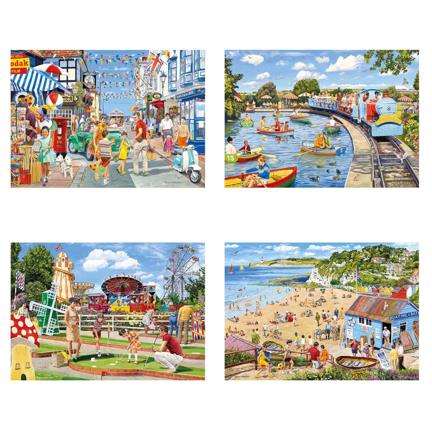 Buy Gibsons | Puzzle 4 x 500 Piece - Wish You Were Here – Potters Cookshop