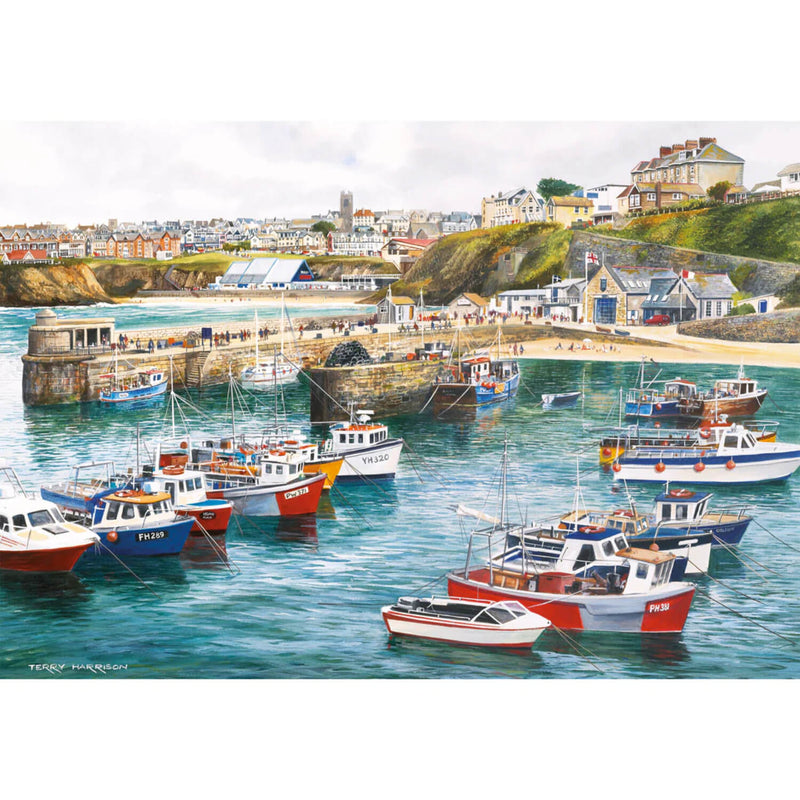 Buy Gibsons | Puzzle 4 x 500 Piece - Cornwall By The Sea – Potters Cookshop