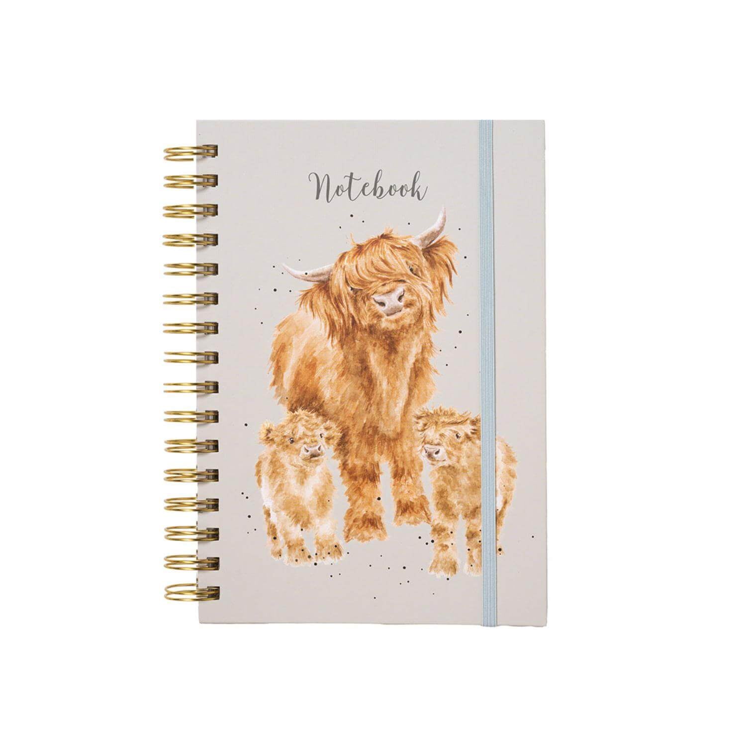 Buy Wrendale Designs | A5 Spiral Notebook - Highland Coo - Cow ...
