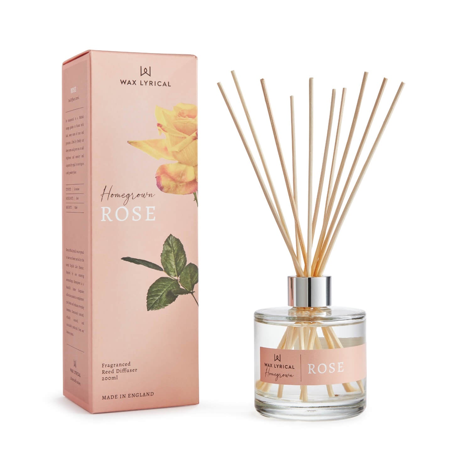 Buy Wax Lyrical | Homegrown 200ml Reed Diffuser - Rose – Potters Cookshop