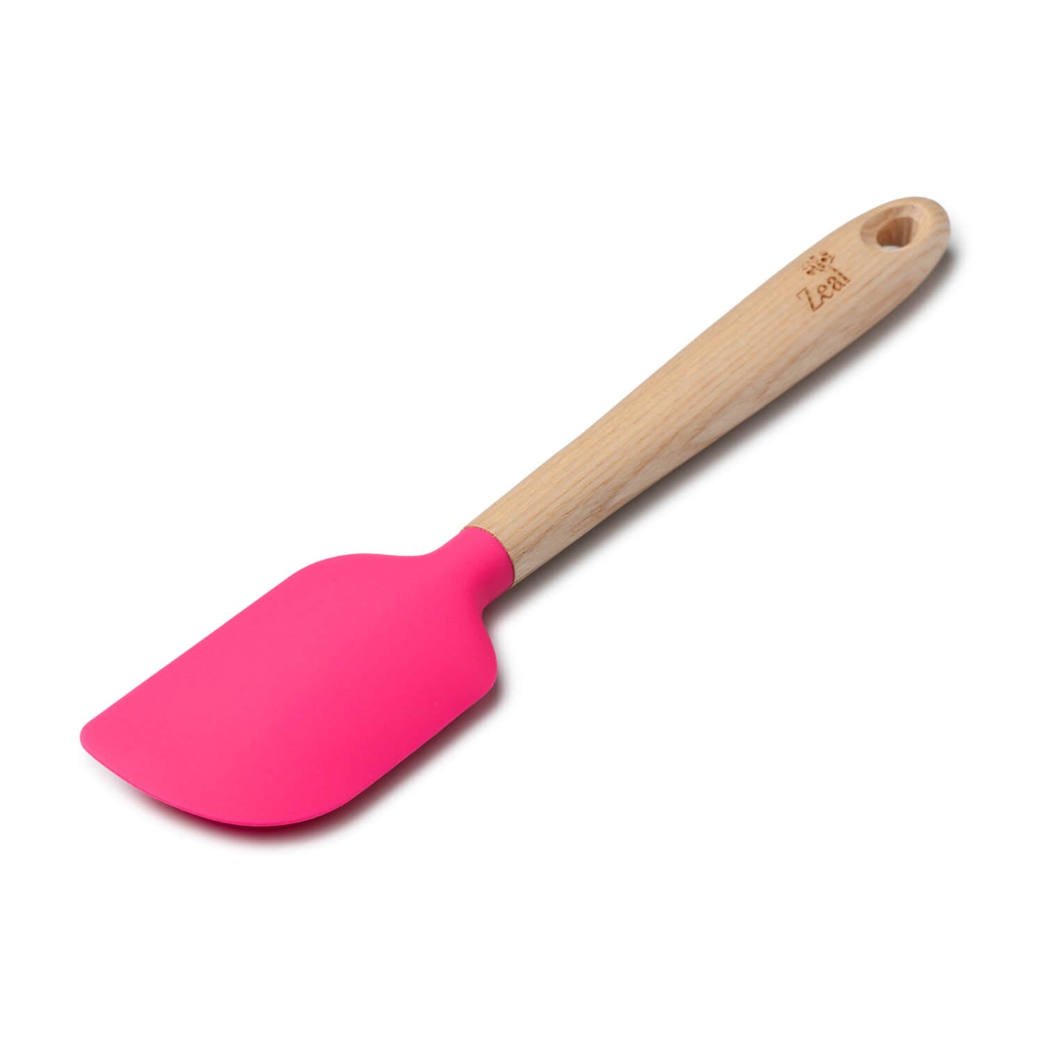 Buy Zeal | 25cm Silicone Spatula with Ash Wood Handle - Neon Pink ...