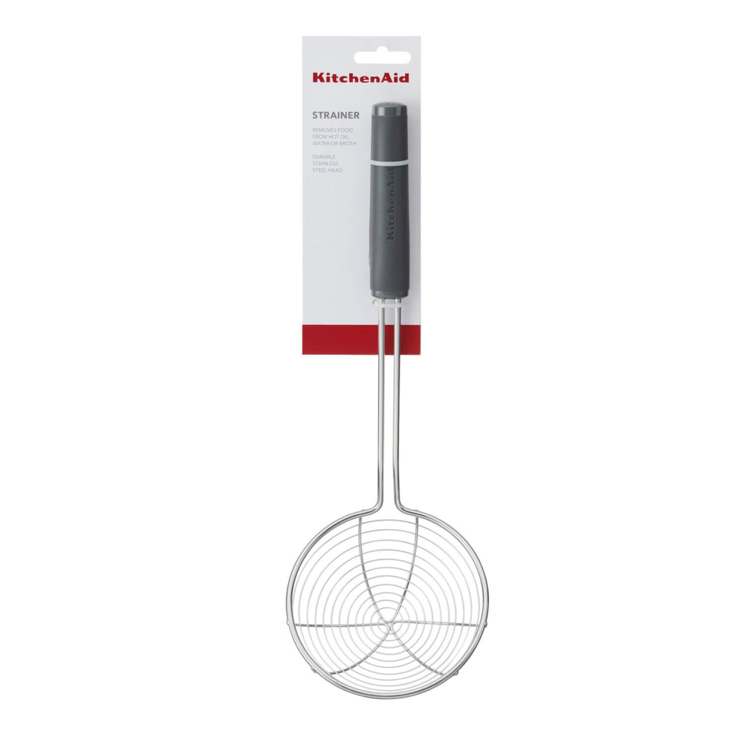 Buy KitchenAid | Soft Grip Wire Skimmer Strainer - Charcoal Grey ...