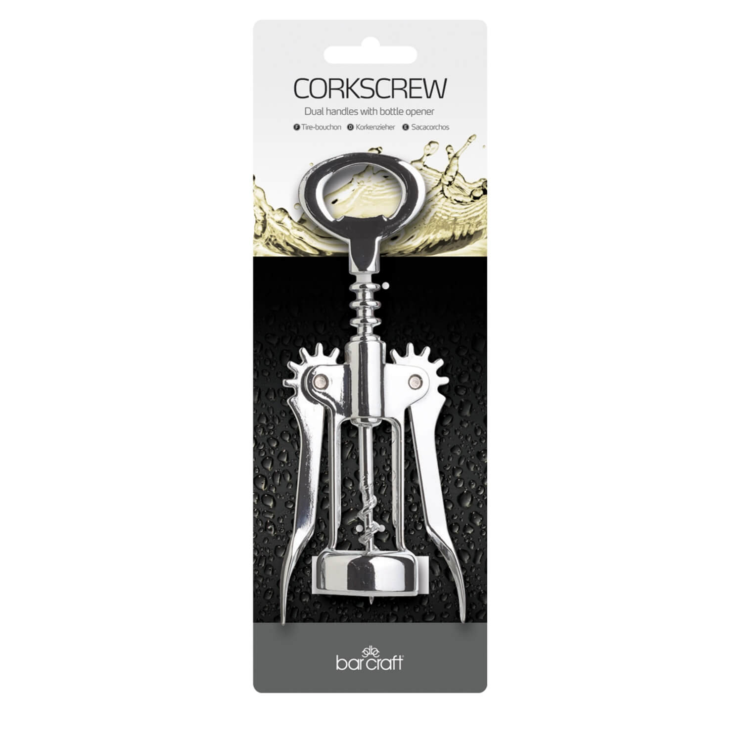 Buy BarCraft | Double Winged Chrome Corkscrew – Potters Cookshop