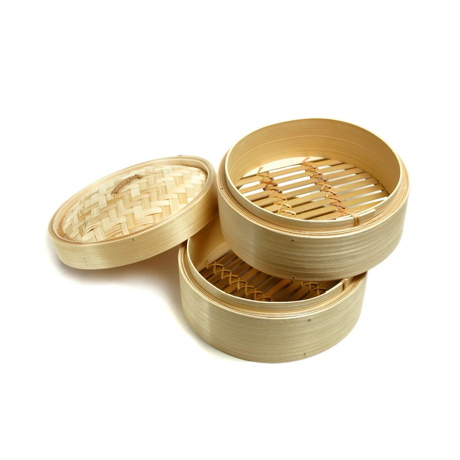 Buy Ken Hom | Excellence 2-Tier 20cm Bamboo Steamer – Potters Cookshop