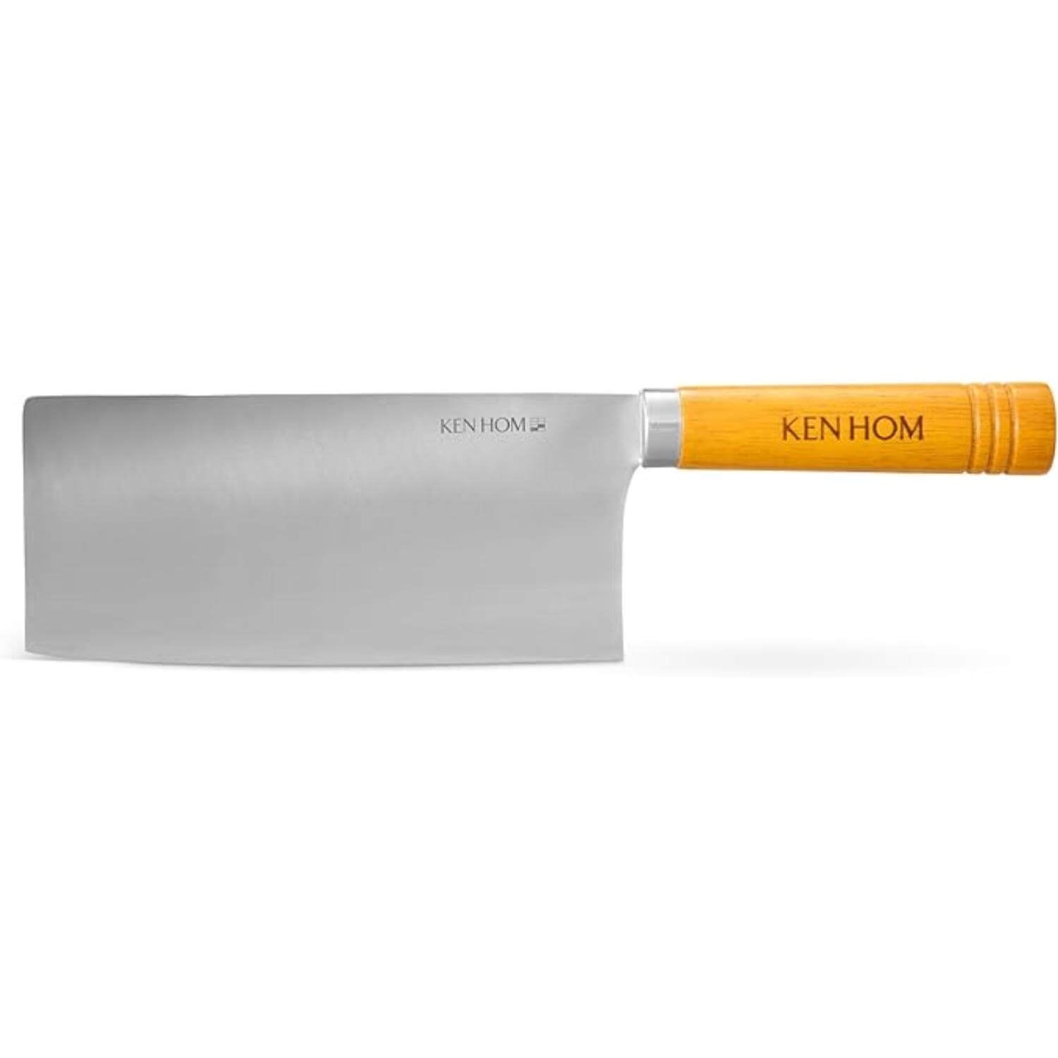Buy Ken Hom | 18cm Stainless Steel Cleaver with Wooden Handle – Potters ...