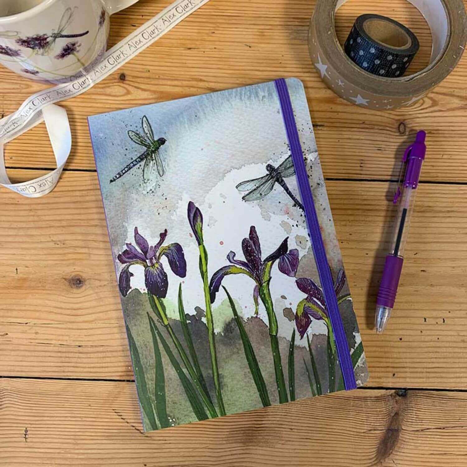 Buy Alex Clark | Large Chunky Notebook - Dragonflies – Potters Cookshop