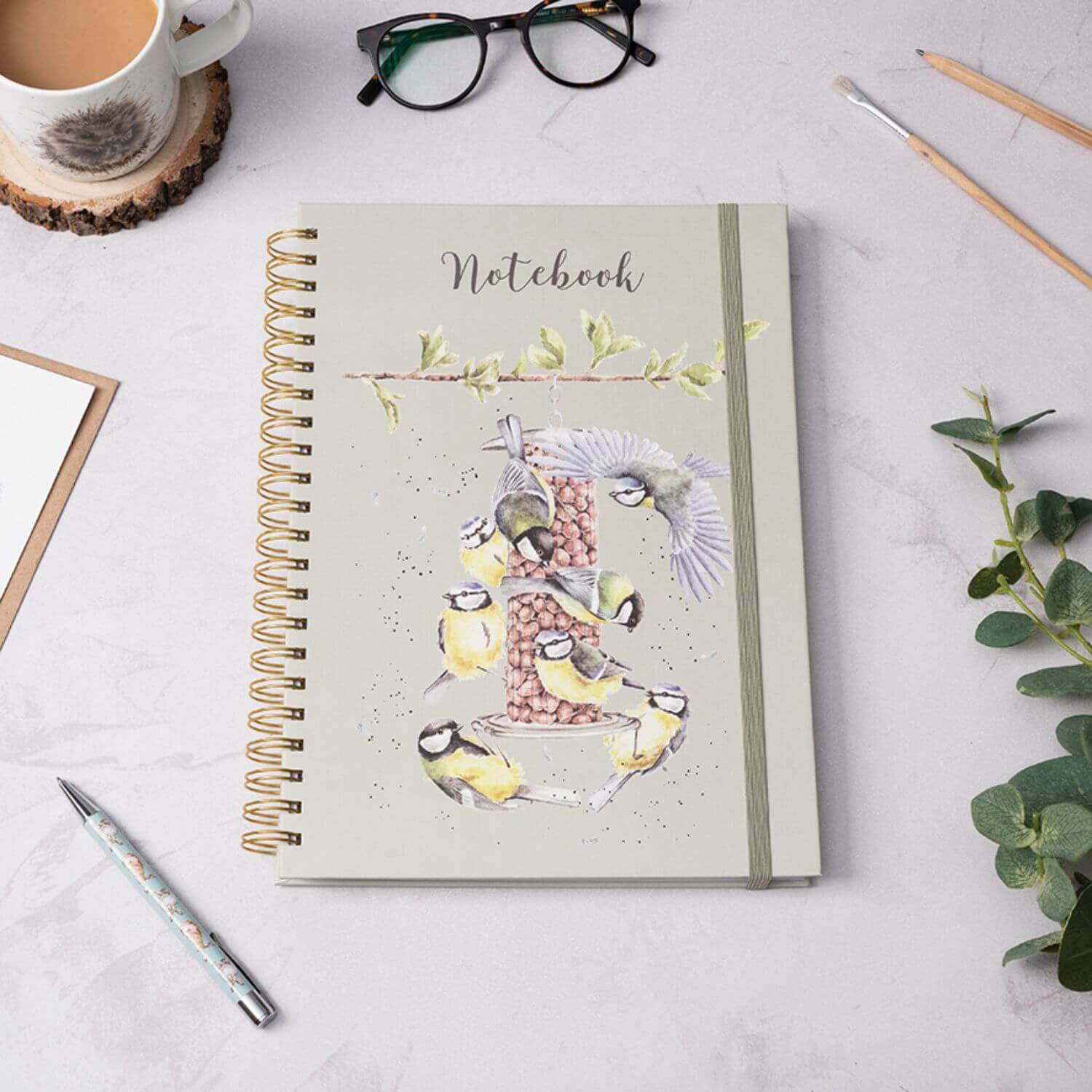 Buy Wrendale Designs | A4 Notebook - Bon Appetit - Blue Tits – Potters ...