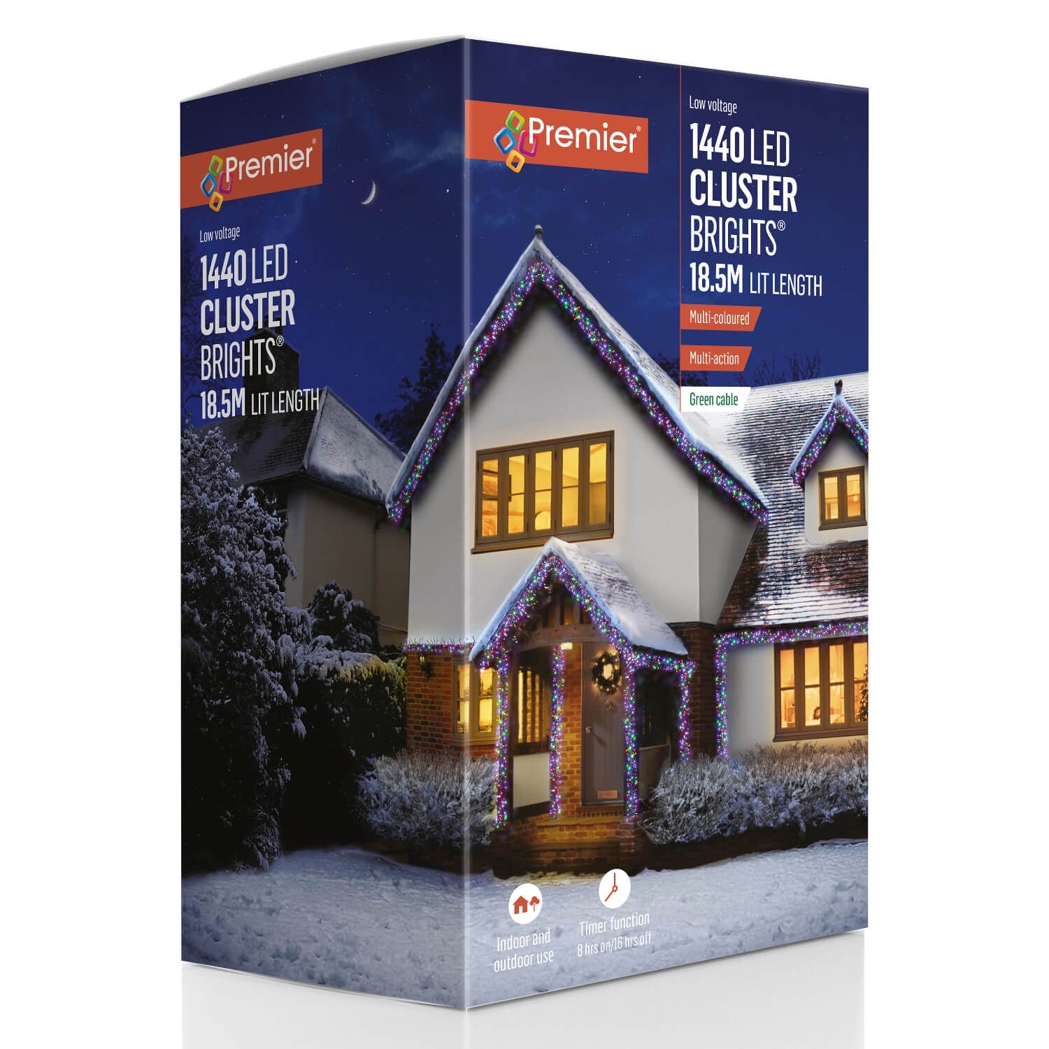 Buy Premier | Xmas 1440 LED Multicoloured Multi Action Lights & Timer ...