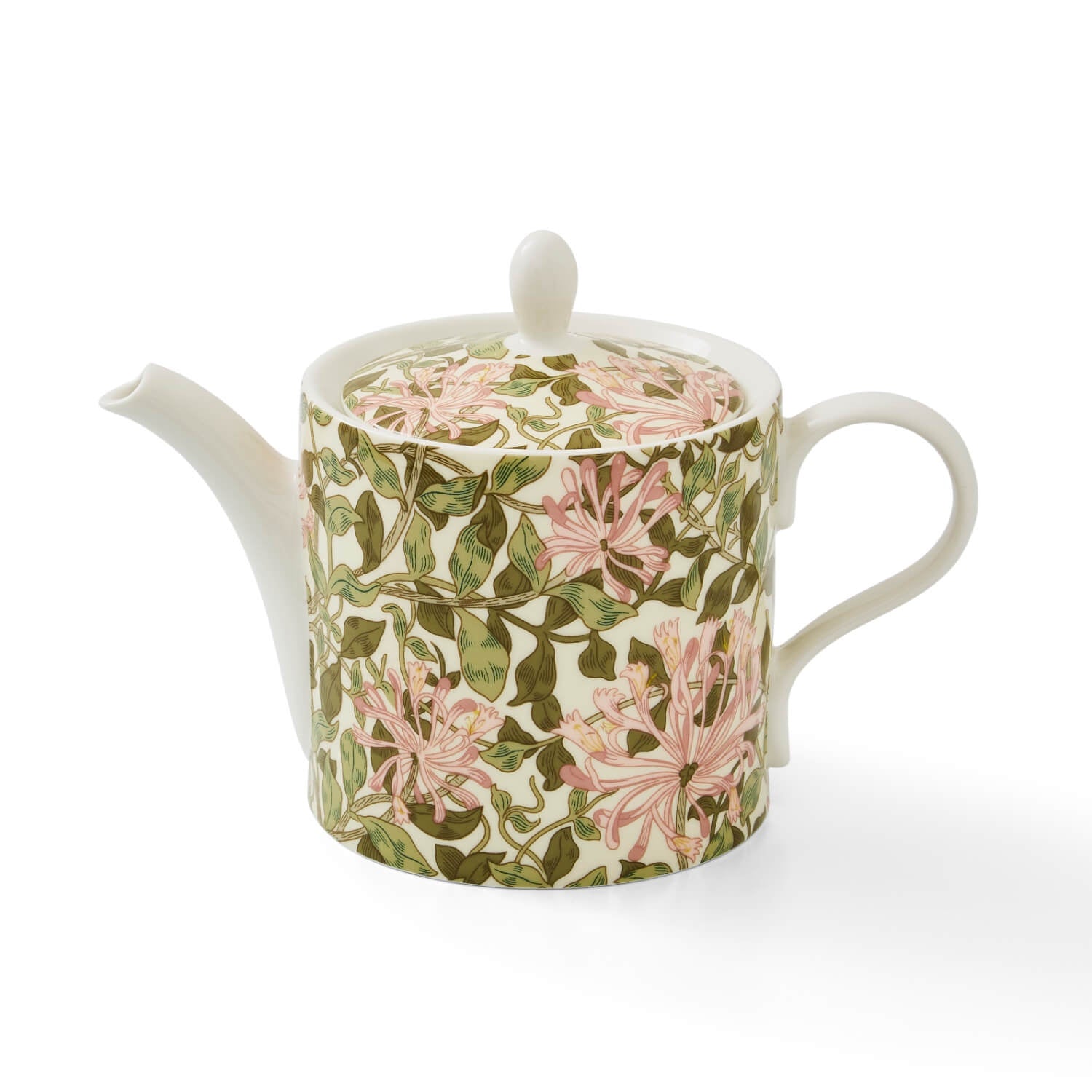 Buy Morris & Co | 4 Cup Porcelain Teapot - Honeysuckle – Potters Cookshop