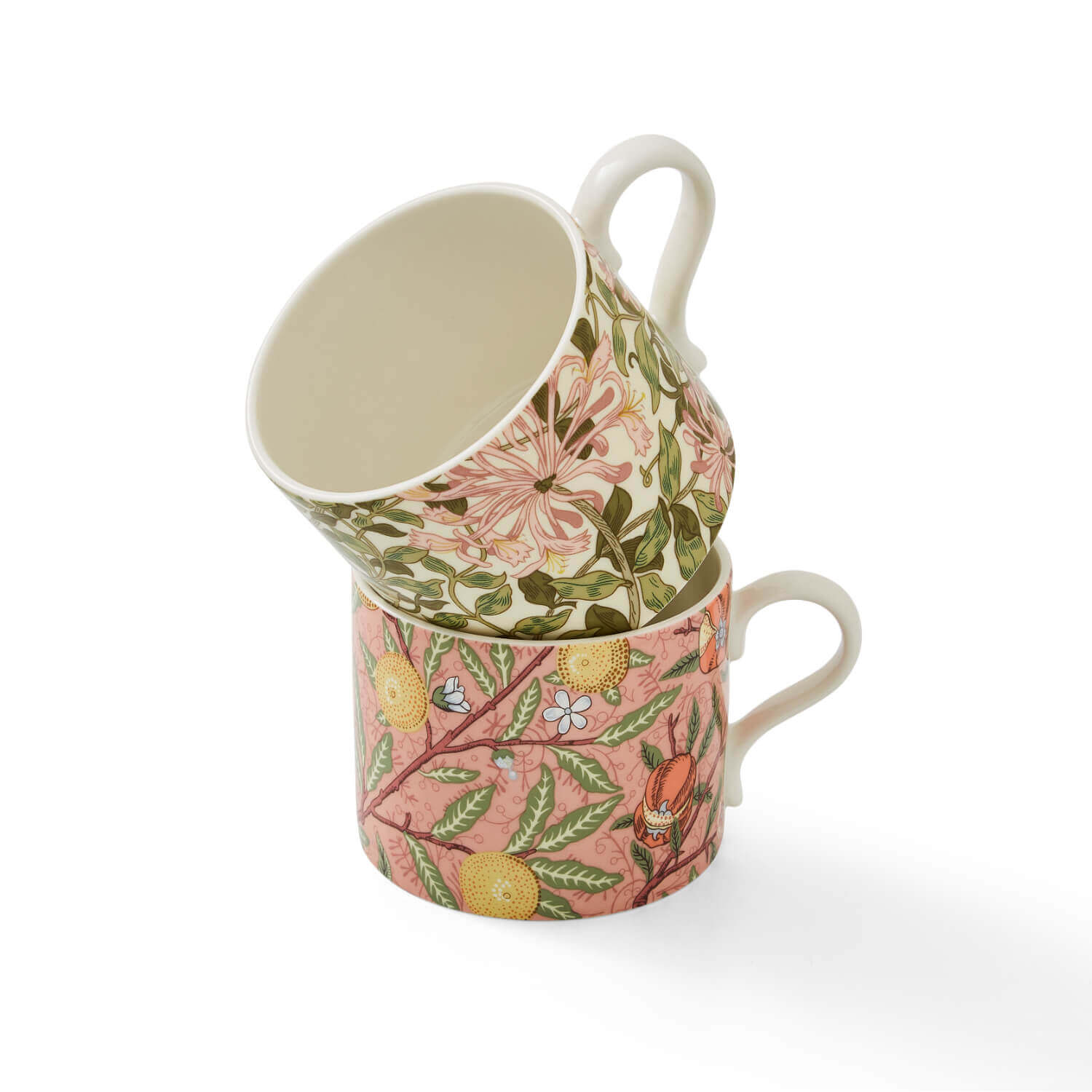 Buy Morris & Co | 2 piece 340ml Porcelain Mug Set - Fruit & Honeysuckle ...