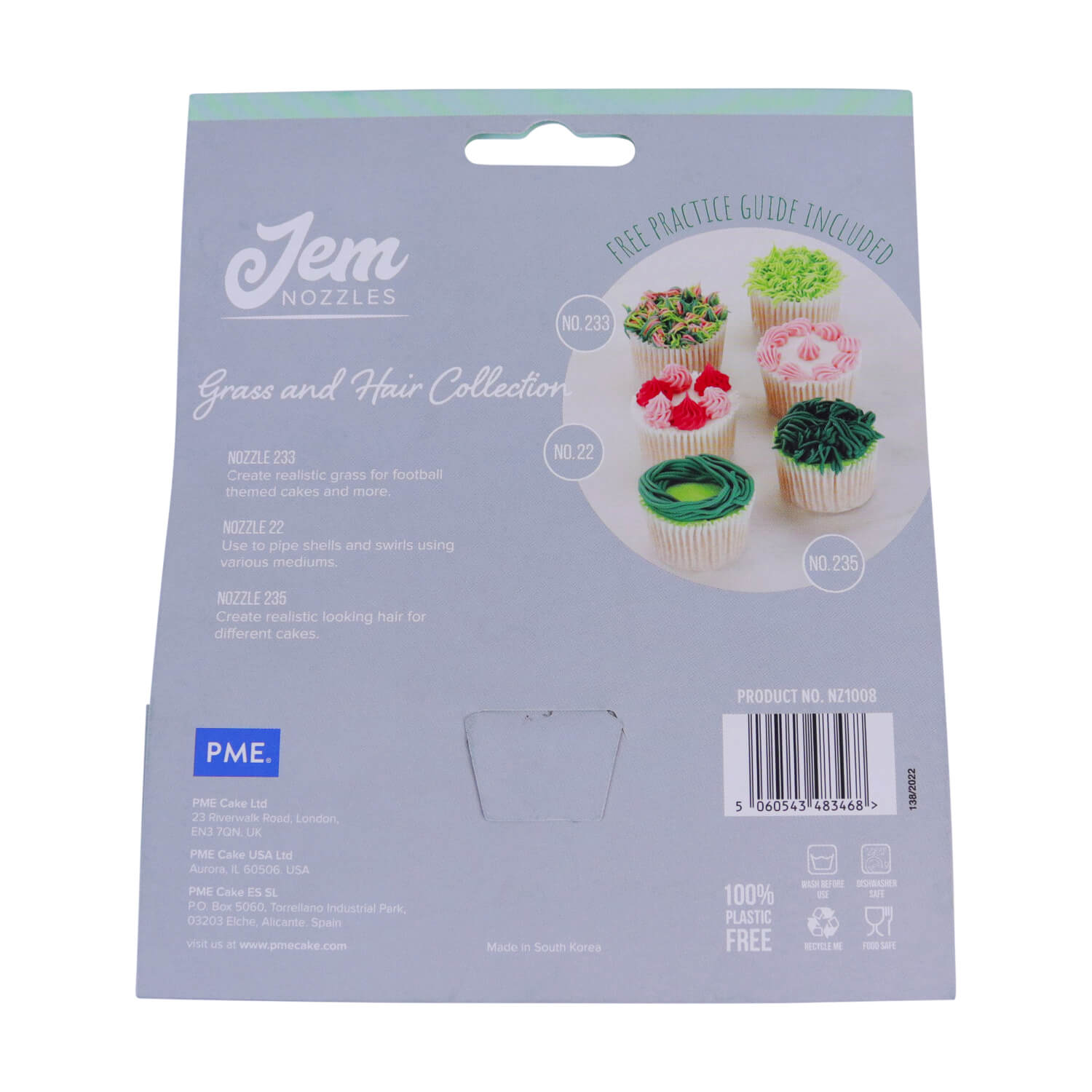 Buy JEM | Set of 3 Icing Nozzles - Grass & Hair Collection – Potters ...