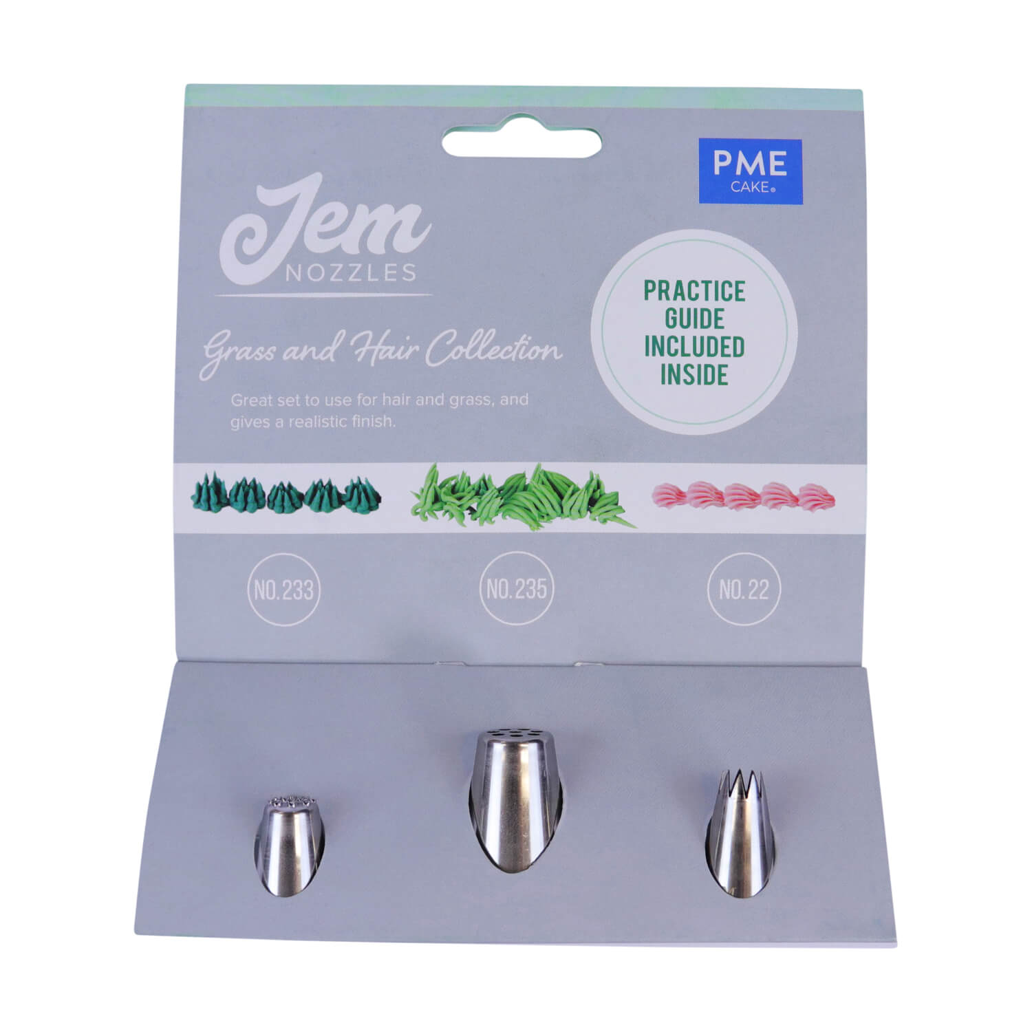 Buy JEM | Set of 3 Icing Nozzles - Grass & Hair Collection – Potters ...
