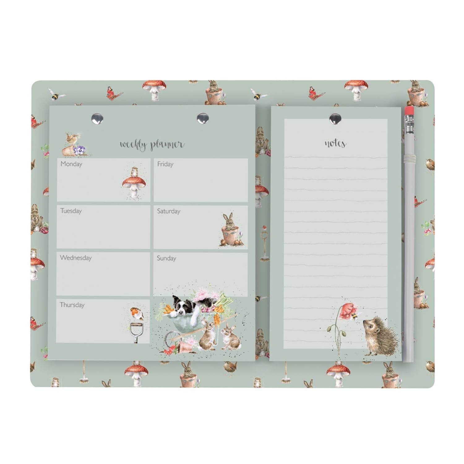 Buy Wrendale Designs | Weekly Shopping & Planner Pad - Garden Friends ...