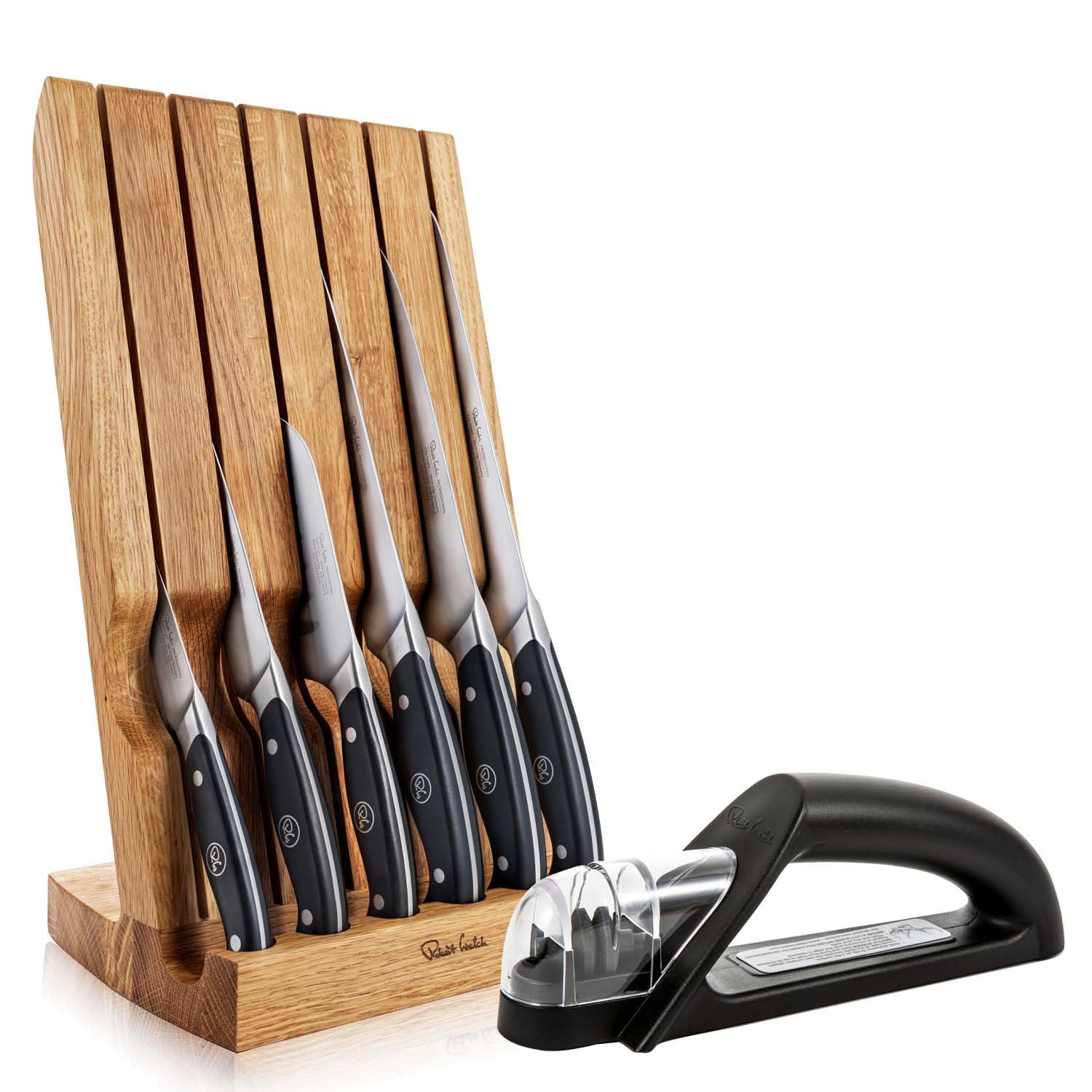 Buy Robert Welch | Professional V Angle 7-Piece Knives & Sharpener Set ...