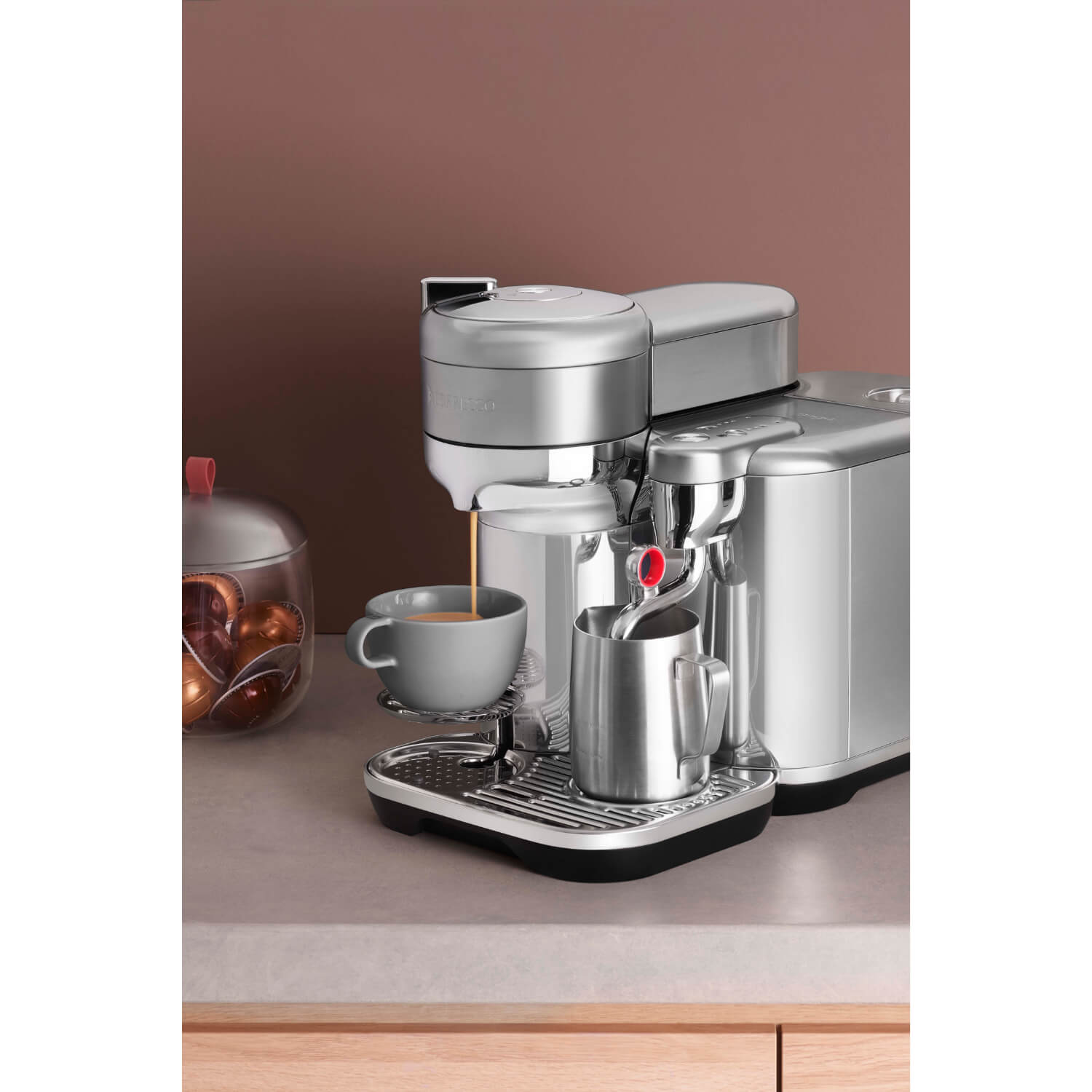 Buy Sage | Vertuo Creatista Coffee Machine - Brushed Silver – Potters ...