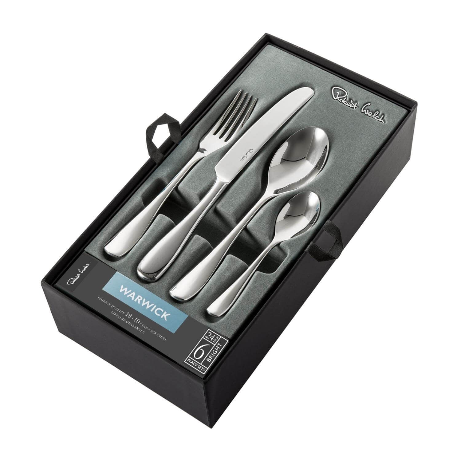 Buy Robert Welch | Warwick Bright 24 Piece Cutlery Set – Potters Cookshop