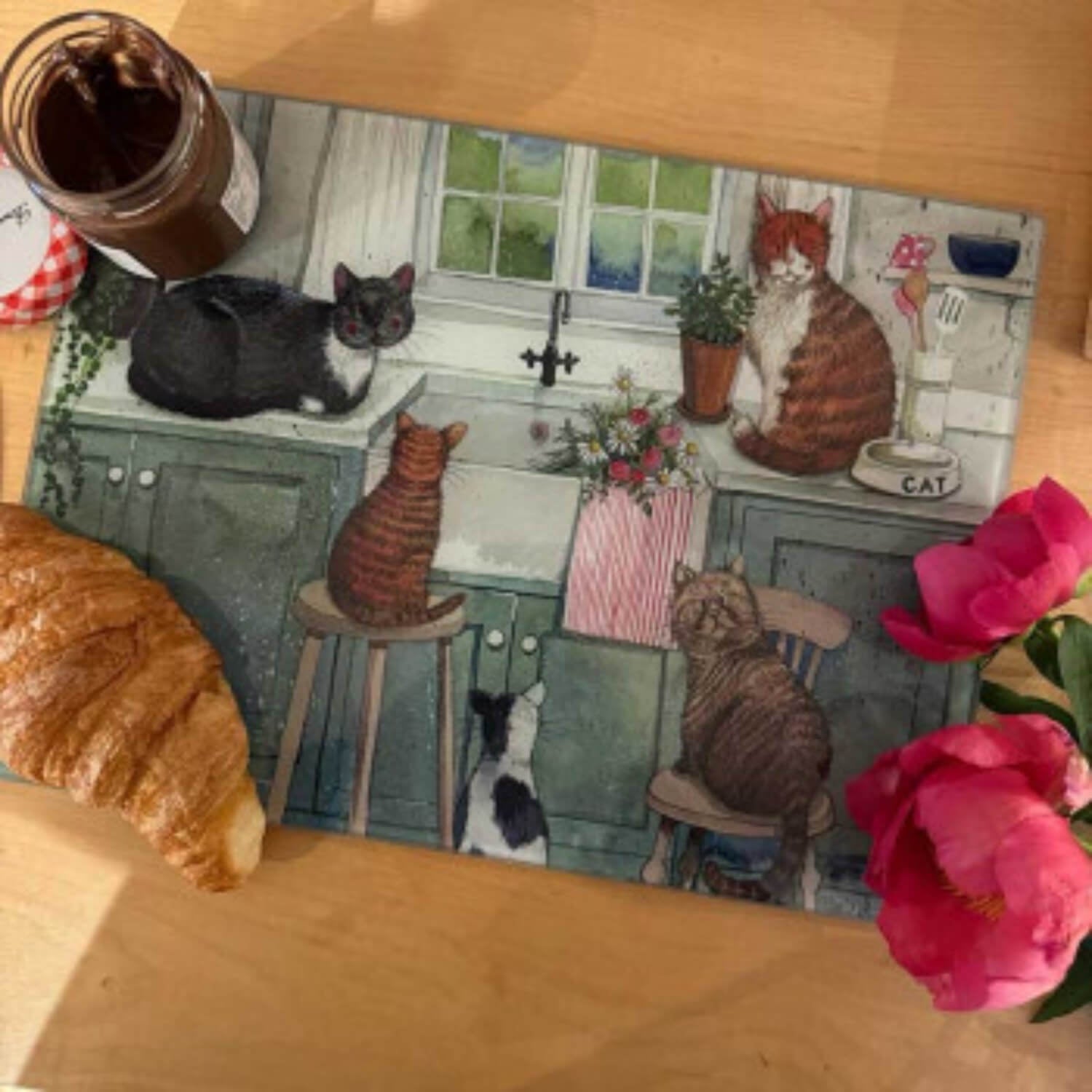Buy Alex Clark | Glass Worktop Saver - Cats In The Kitchen – Potters ...
