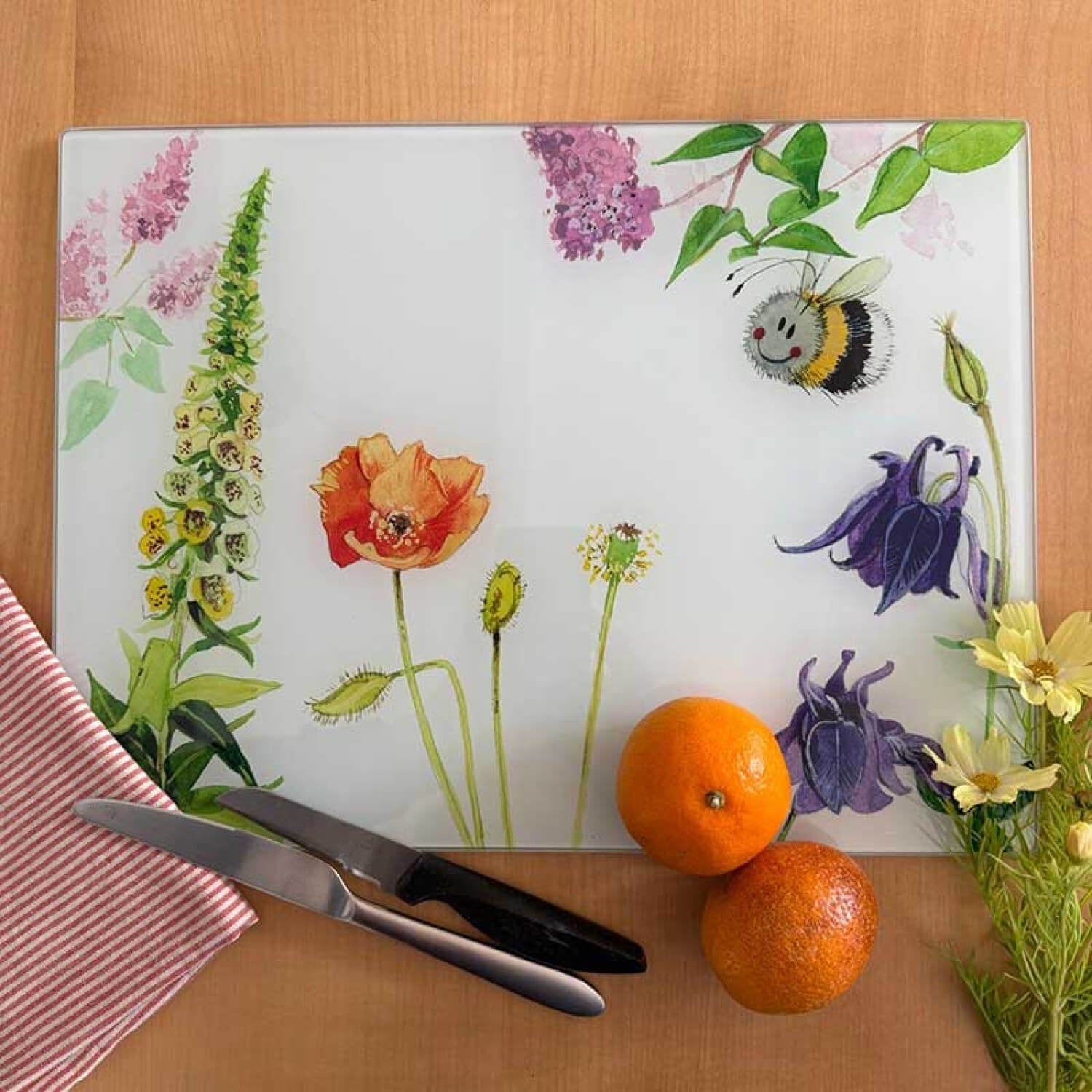 Buy Alex Clark | Glass Worktop Saver - Bee & Foxglove – Potters Cookshop