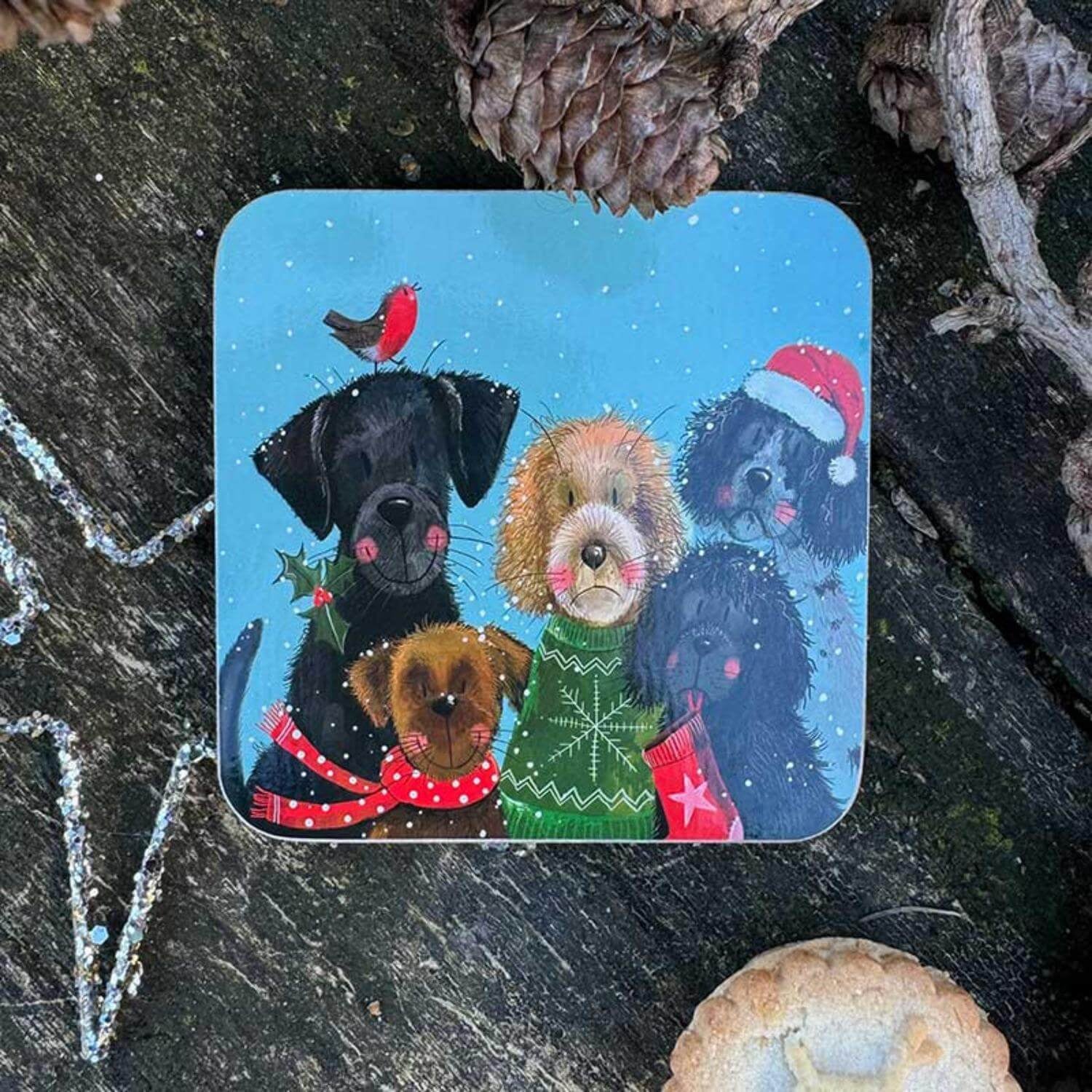 Buy Alex Clark | Coaster - Festive Dogs – Potters Cookshop