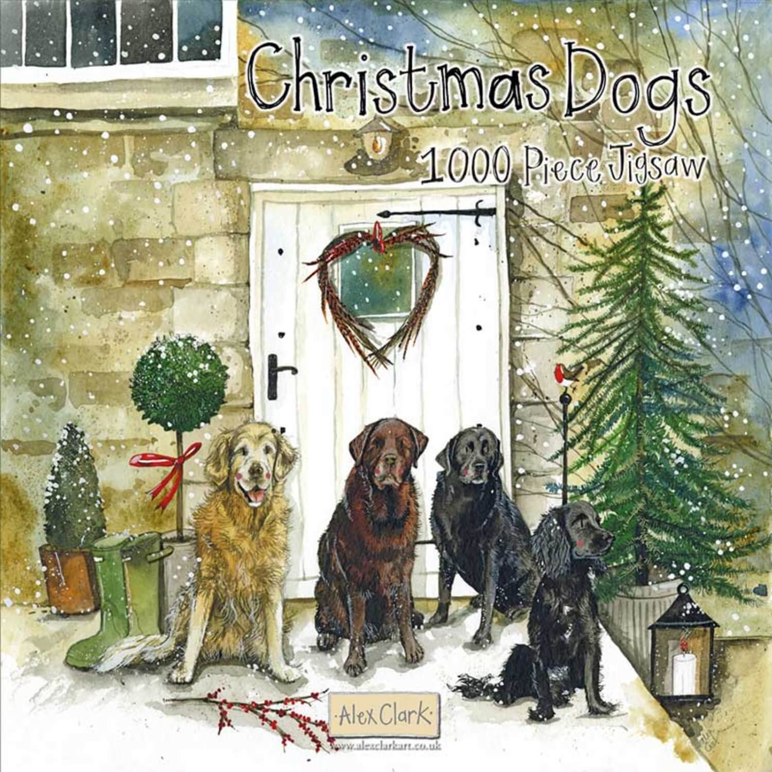 Buy Alex Clark | Christmas 1000 Piece Jigsaw Puzzle - Christmas Dogs ...