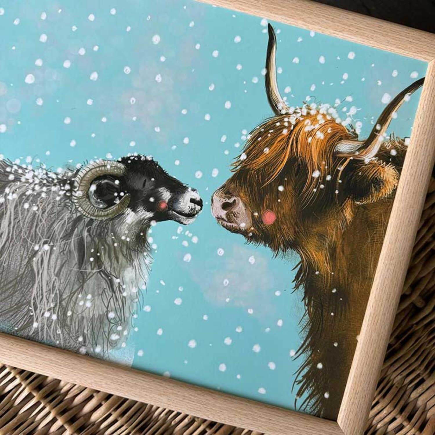 Buy Alex Clark | Christmas Laptray - Festive Farm – Potters Cookshop