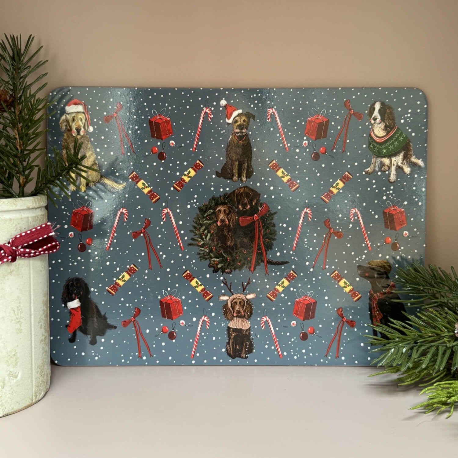 Buy Alex Clark | Christmas Placemat - Christmas Dogs – Potters Cookshop