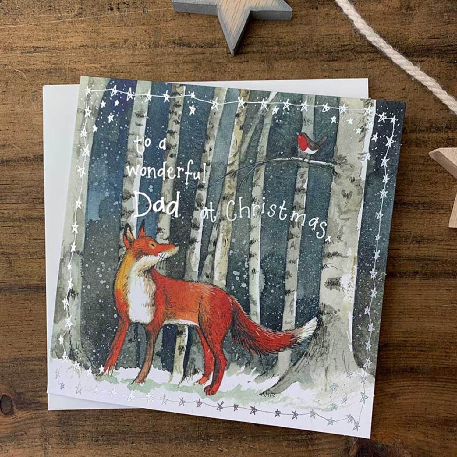 Buy Alex Clark | Christmas Card - Wonderful Dad - Fox – Potters Cookshop