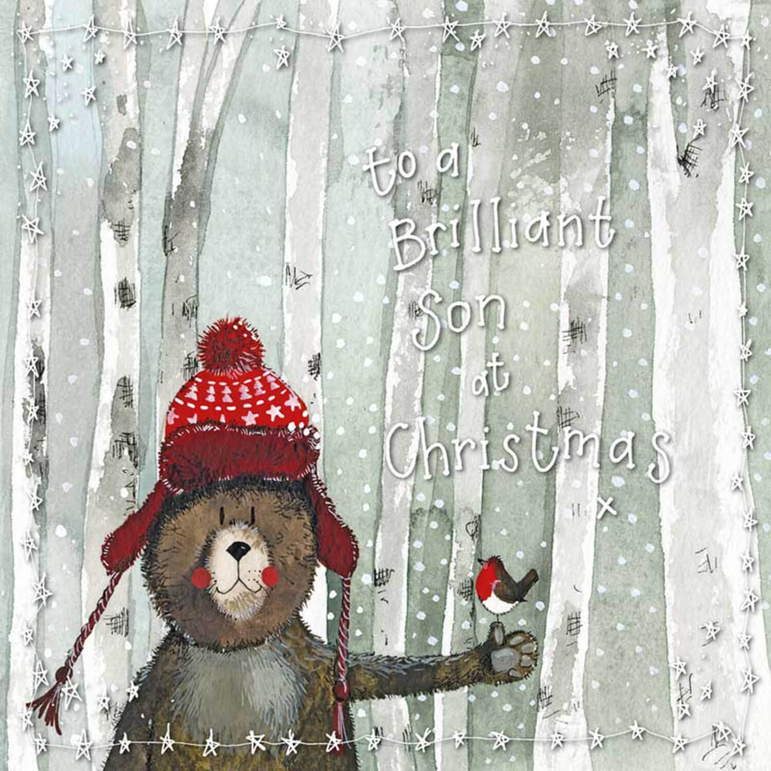 Buy Alex Clark | Christmas Card - Brilliant Son - Bear – Potters Cookshop